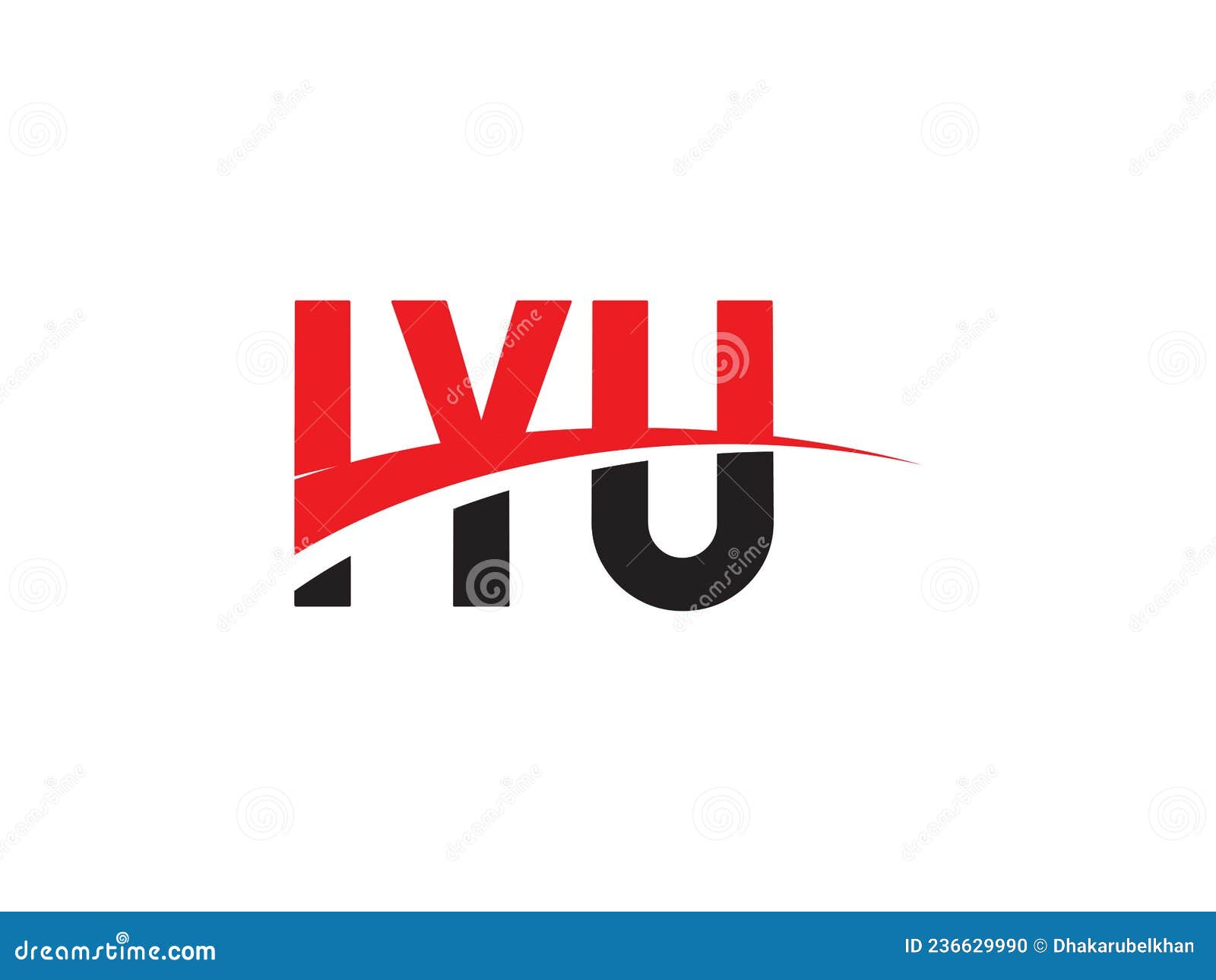 IYU Letter Initial Logo Design Vector Illustration Stock Vector ...