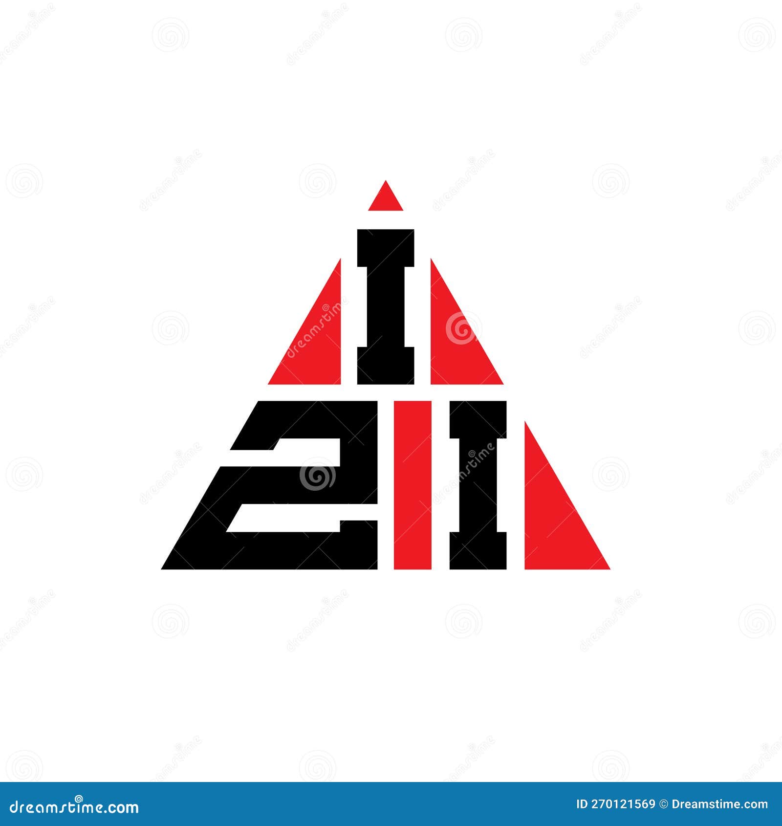 IZI Triangle Letter Logo Design with Triangle Shape. IZI Triangle Logo ...