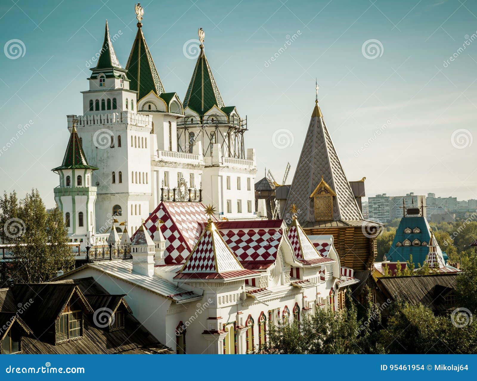Izmailovsky Kremlin in Moscow Stock Photo - Image of kremlin, izmailovo ...
