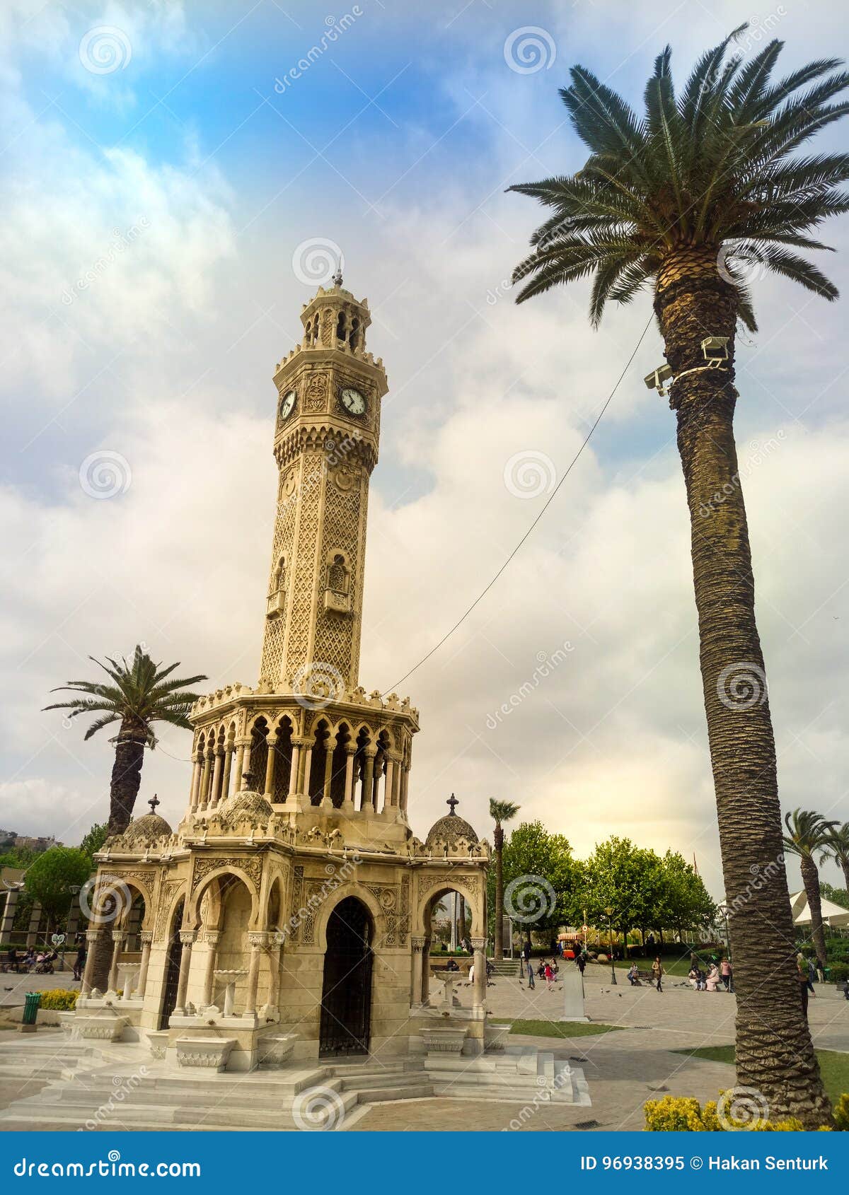 Izmir clock tower stock image. Image of izmir, clock - 96938395