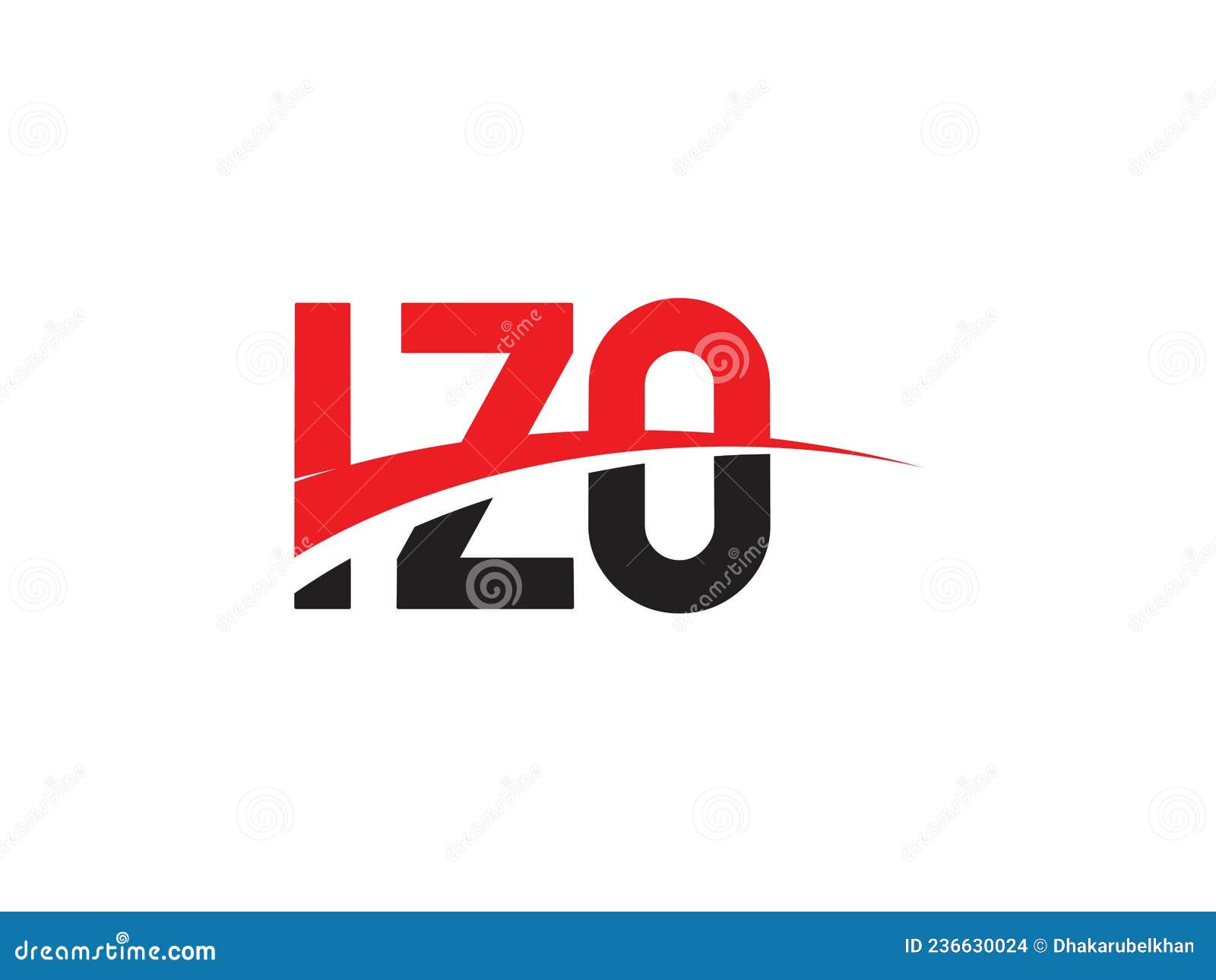 IZO Letter Initial Logo Design Vector Illustration Stock Vector ...
