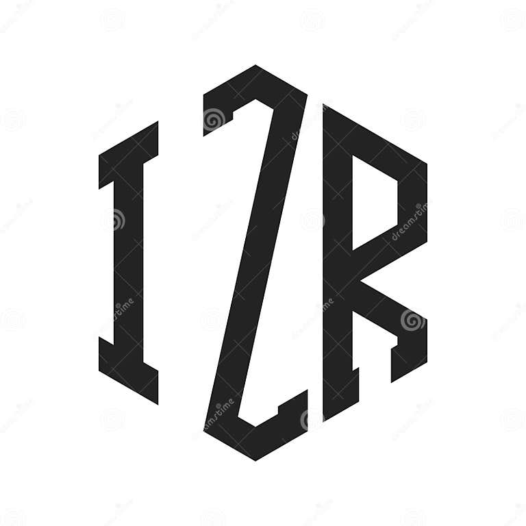 IZR Logo Design. Initial Letter IZR Monogram Logo Using Hexagon Shape ...