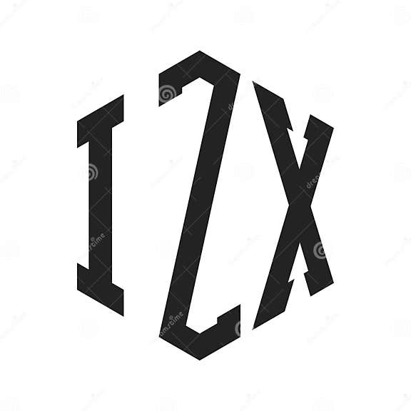 IZX Logo Design. Initial Letter IZX Monogram Logo Using Hexagon Shape ...