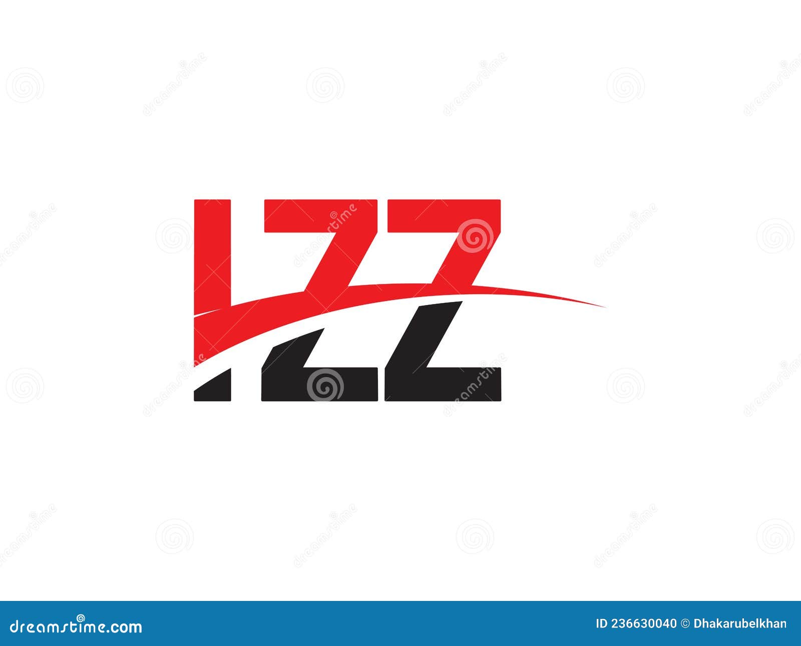 IZZ Letter Initial Logo Design Vector Illustration Stock Vector ...