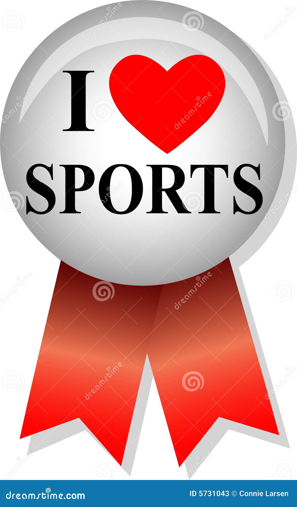 J'aime Le Bouton De Sports/ENV Illustration de Vecteur - Illustration ...