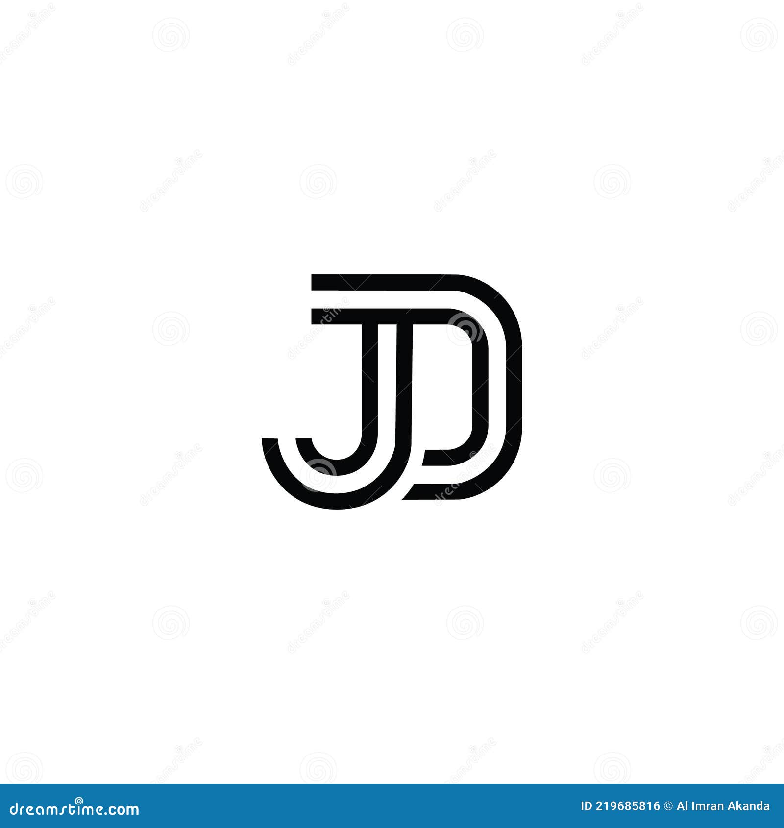 J, D Logo Initial Vector Mark. JD Initial Name Logo Stock Vector ...