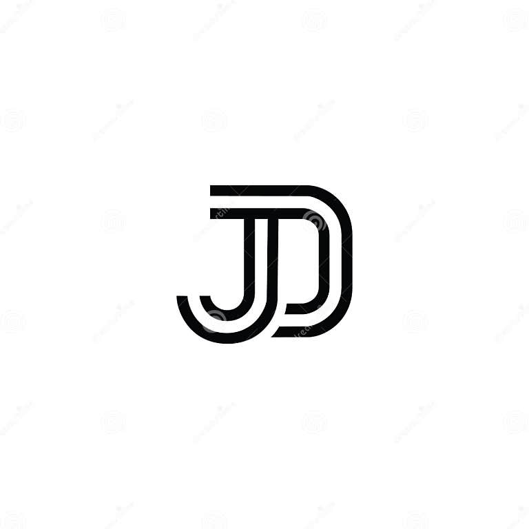 J, D Logo Initial Vector Mark. JD Initial Name Logo Stock Vector ...