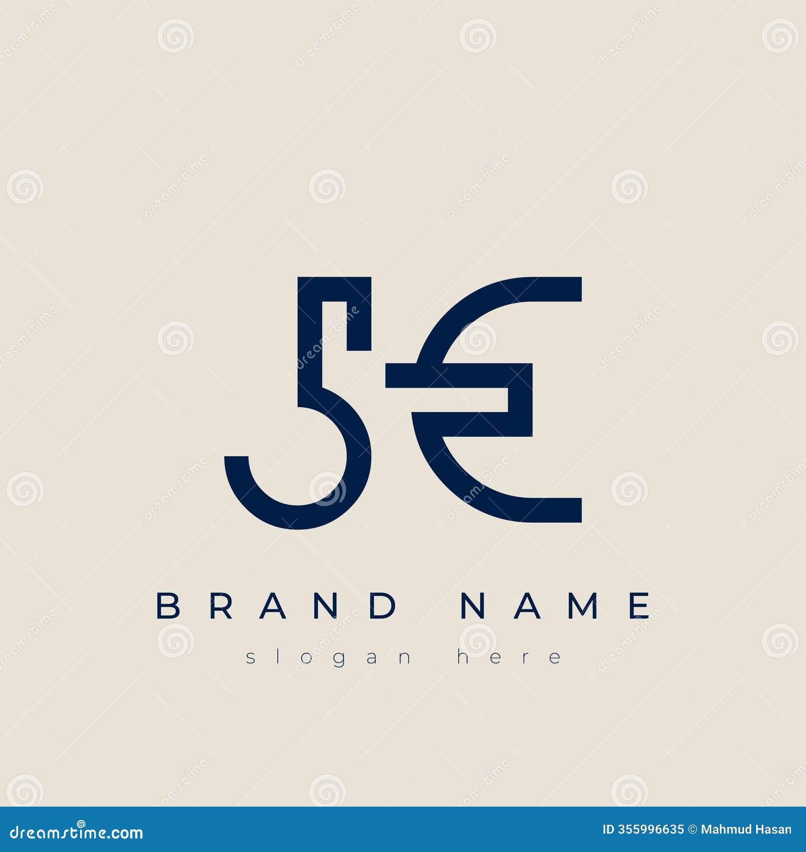 JE Alphabet Letter Icon Logo Stock Illustration - Illustration of ...