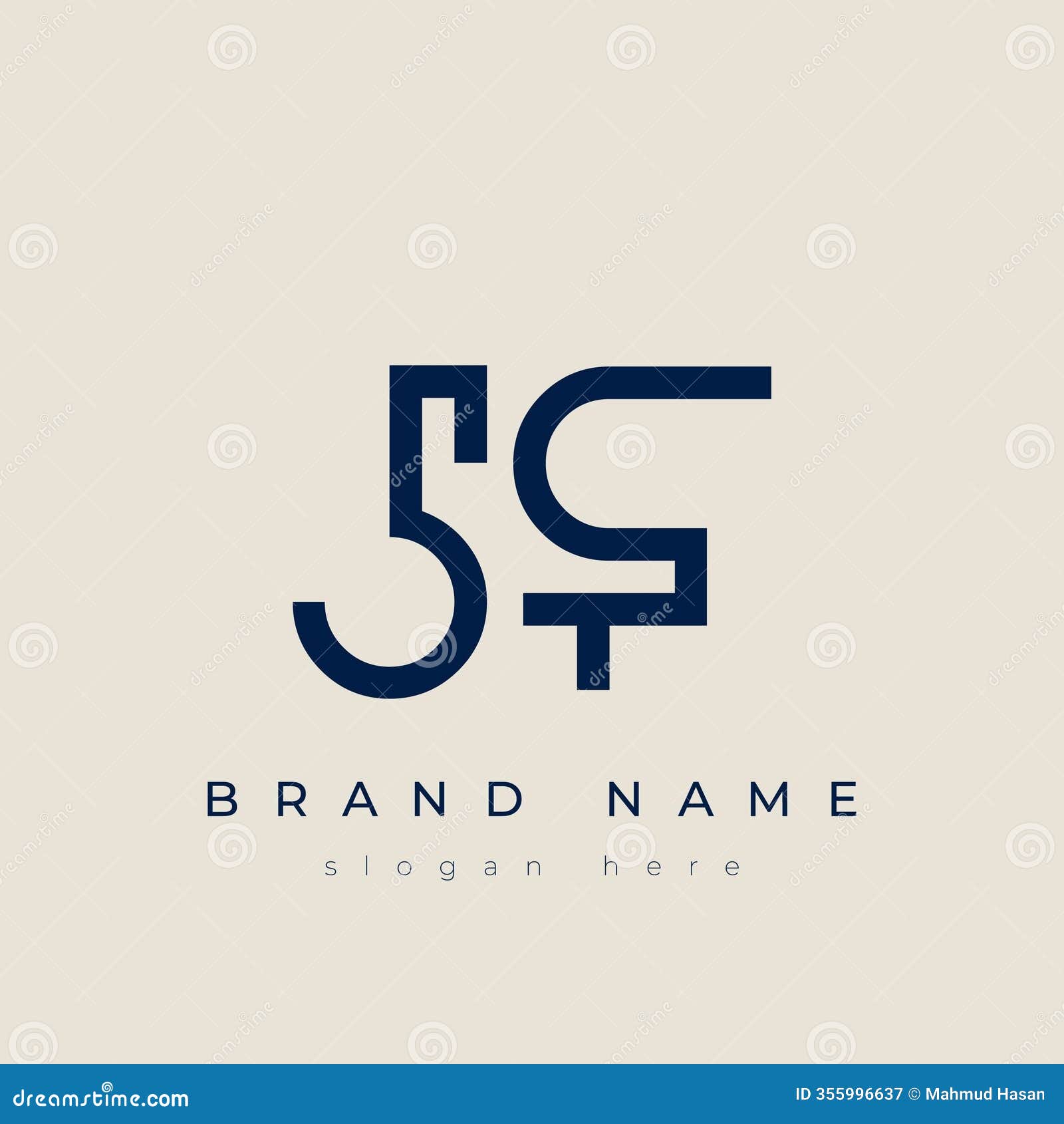 JF Alphabet Letter Icon Logo Stock Illustration - Illustration of ...