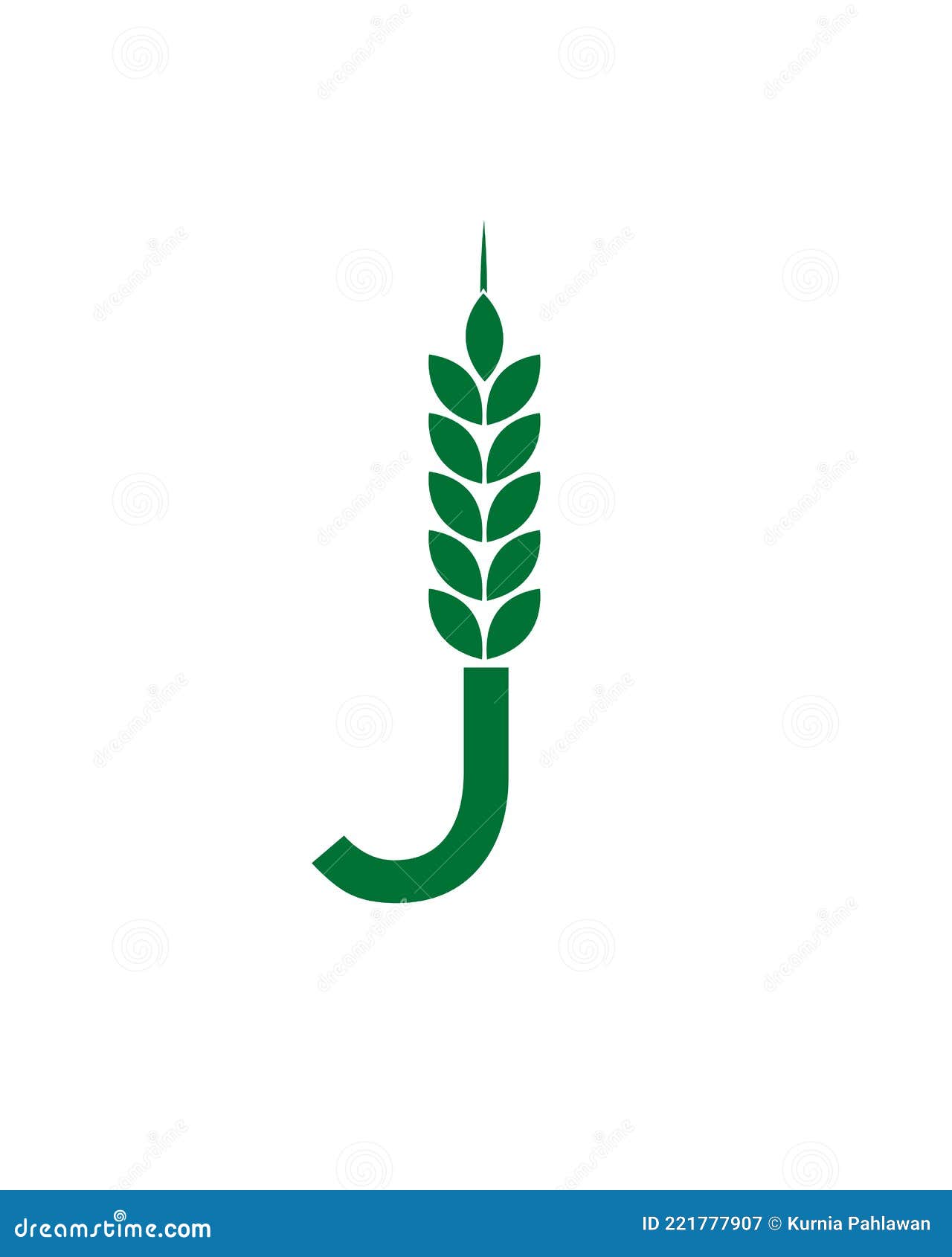 J Farm Logo , J Initial Logo Stock Illustration - Illustration of ...
