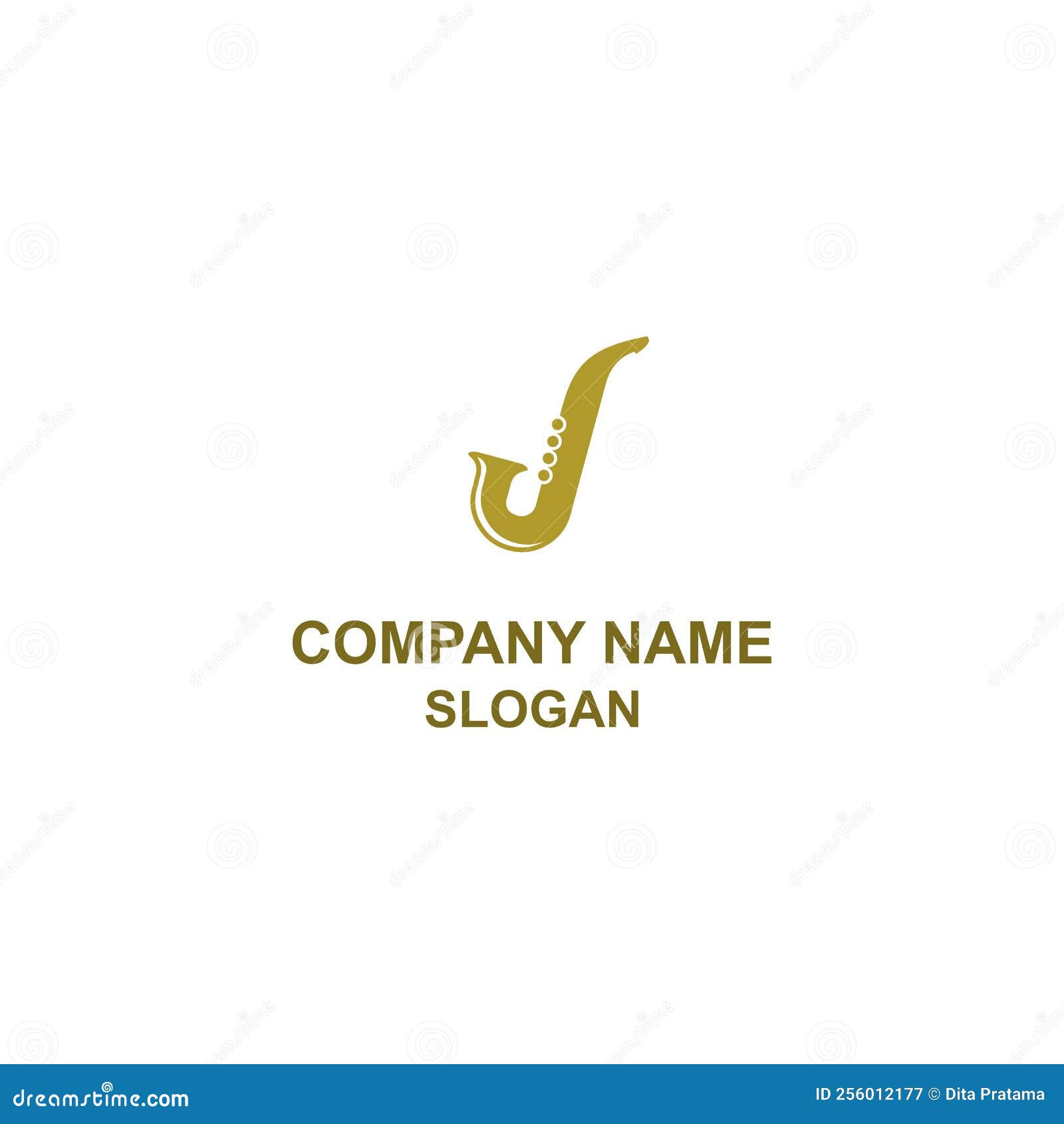 J Initial Letter, Alphabetical Logo on Musical Istrument Shape. Stock ...