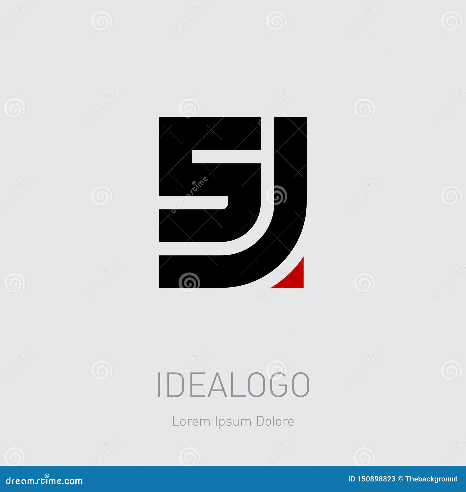 5 and J Initial Logo. 5J Initial Monogram Logotype Stock Vector ...