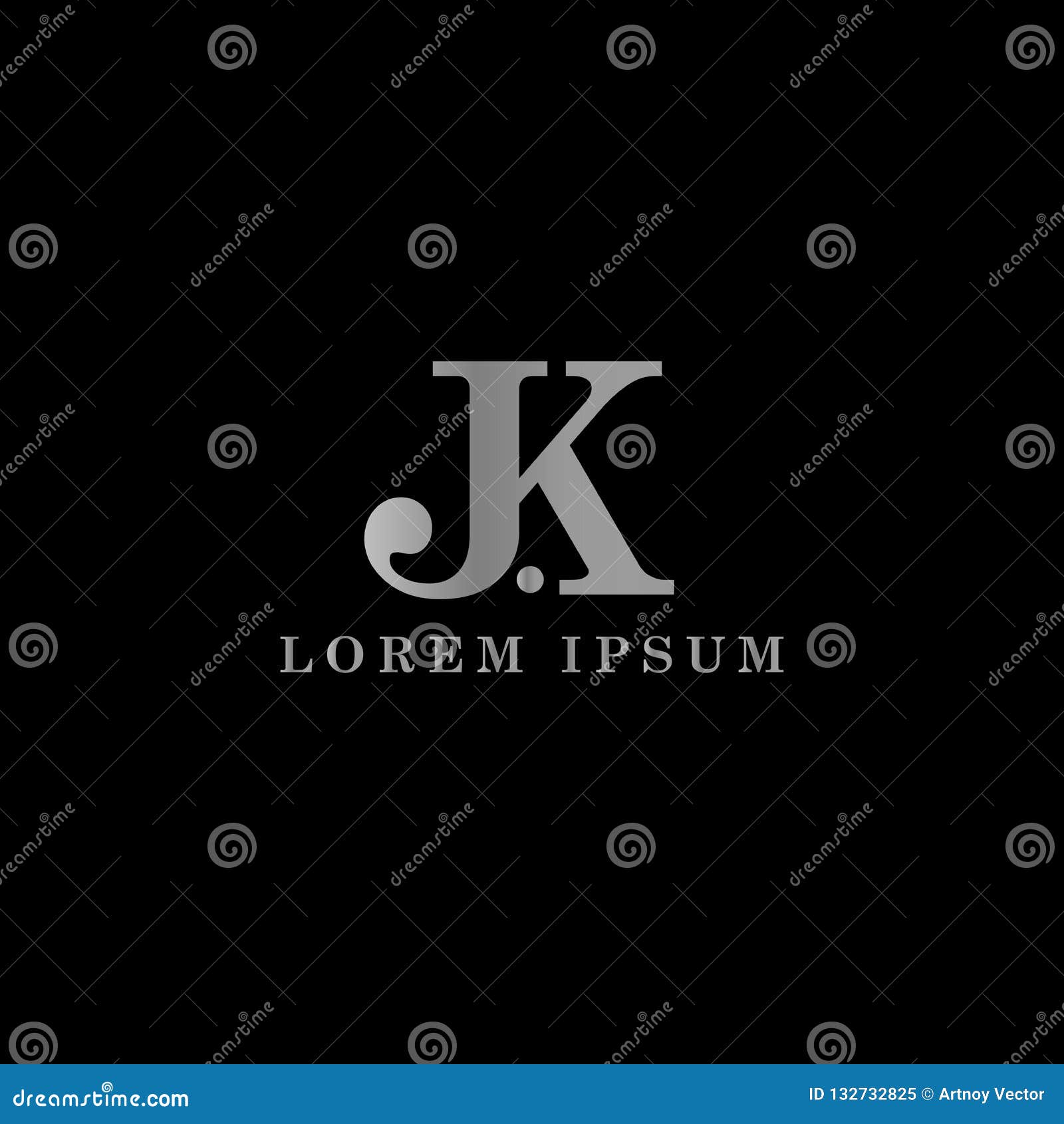 J K Logo Initial Letter Design Vector Stock Vector - Illustration of ...