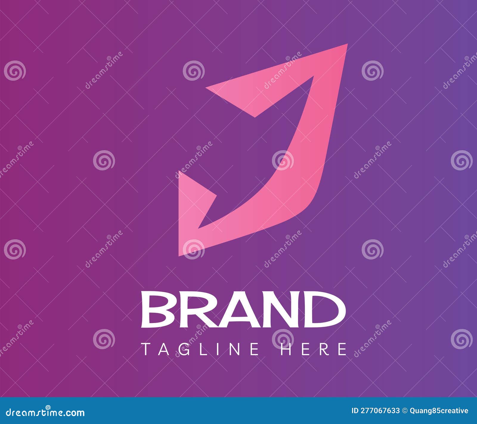 Letter J Logo Design. Letter J with Arrow Logo Stock Vector ...