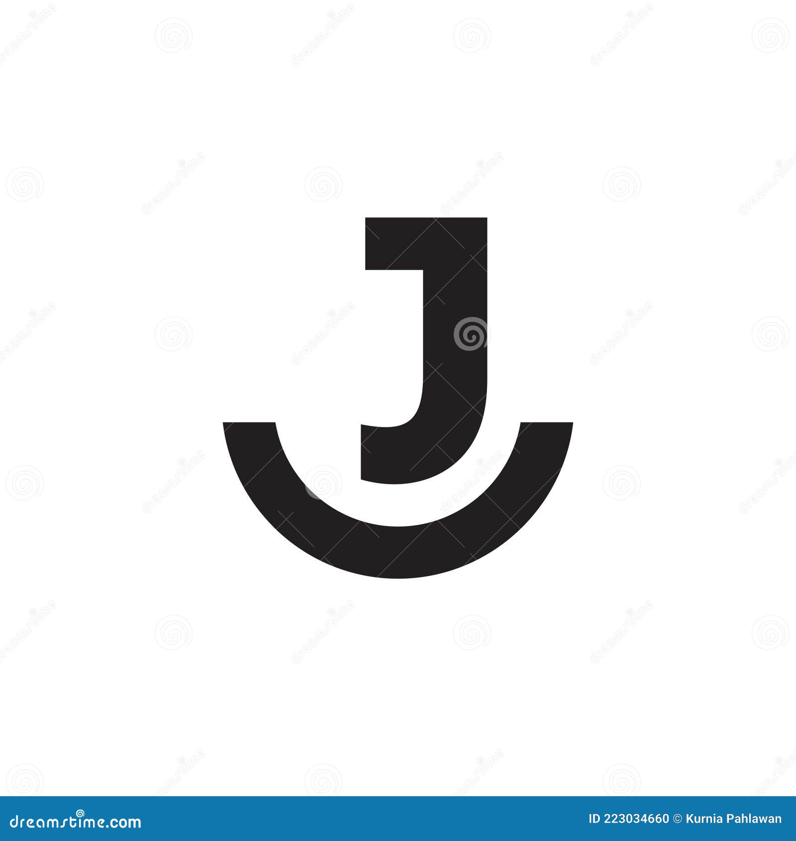 J logo , j initial logo stock vector. Illustration of swoosh - 223034660