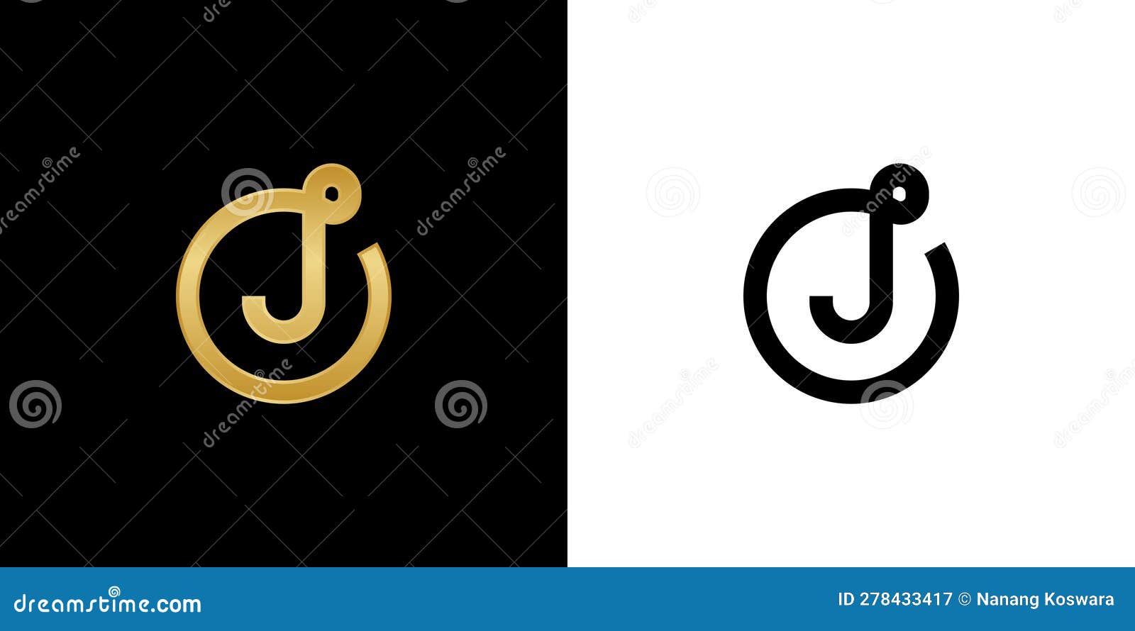 J Logo, J Monogram, Initial J Logo, Letter J Logo, Icon, Vector Stock ...