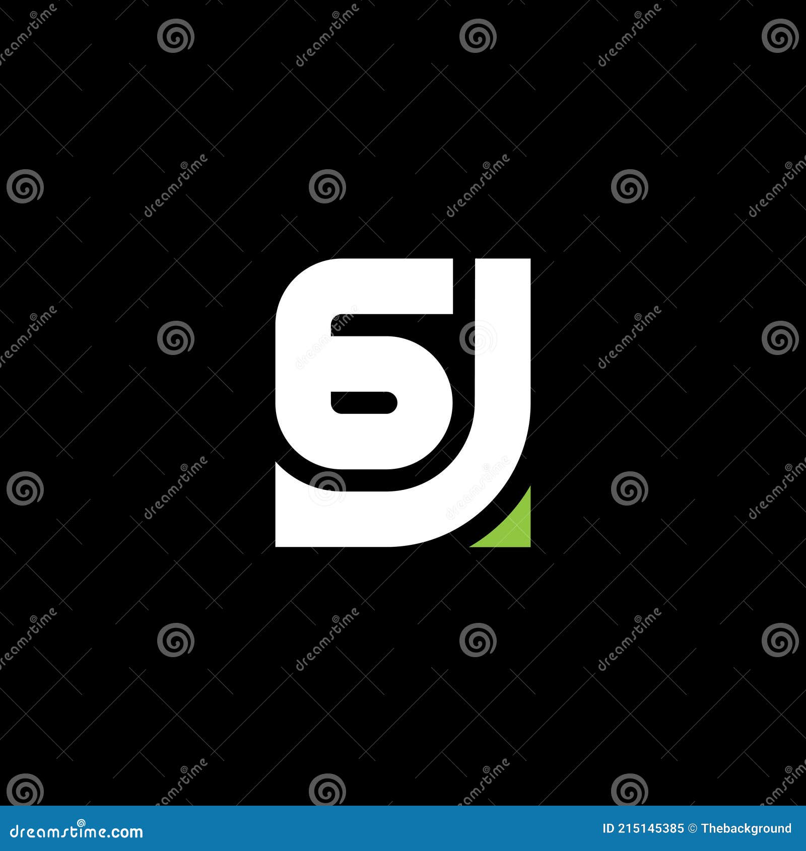 6J or J6 - Logotype. Design Element or Icon Stock Vector - Illustration ...