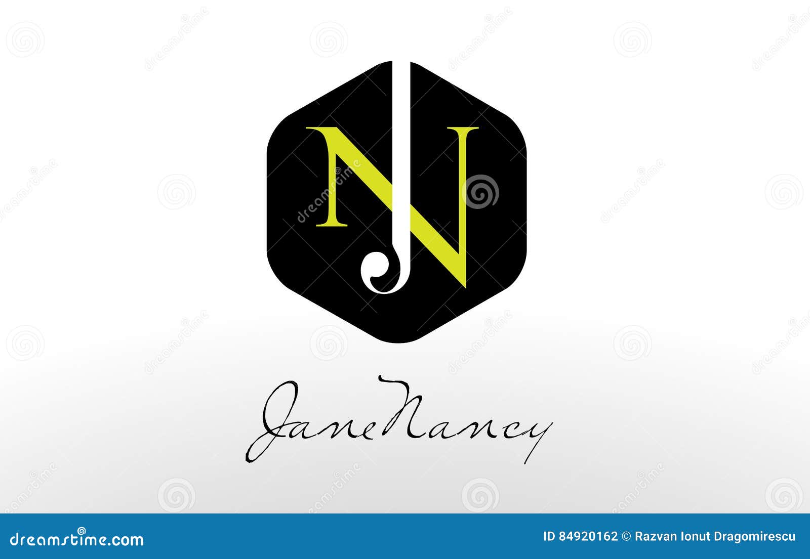 J N Logo. J N Letter Design Vector Stock Vector - Illustration of ...
