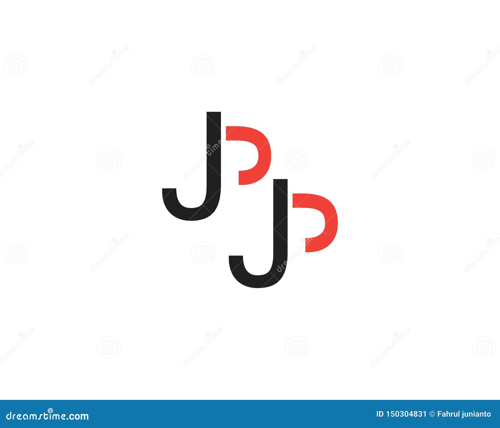 J P Icon Letter and Symbol Template Stock Vector - Illustration of ...