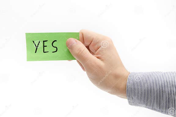 Ja Begriffsbild stockfoto. Bild von schreiben, genehmigen - 57259108