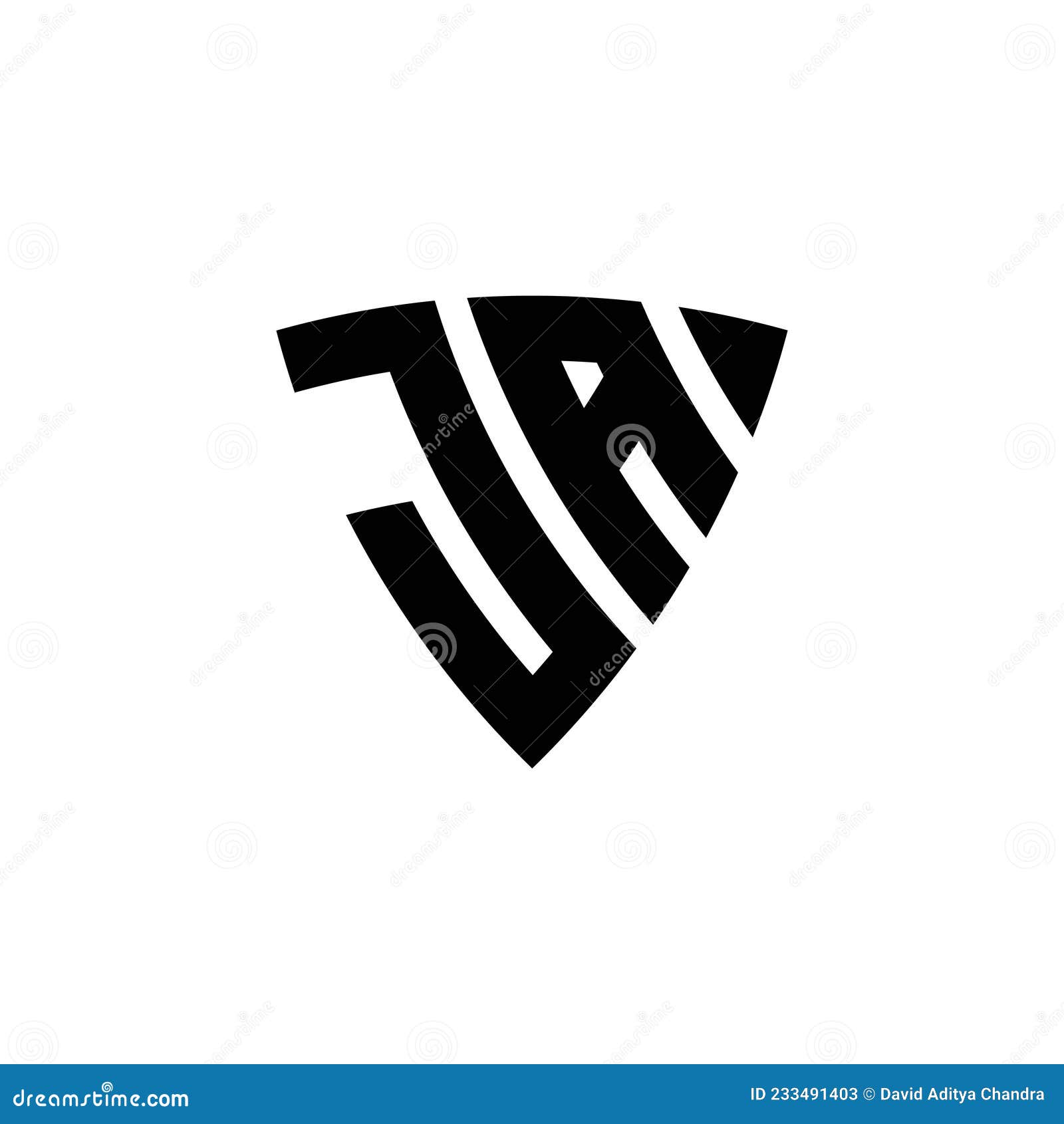 JA Logo Monogram Triangle Shield Style Stock Vector - Illustration of ...