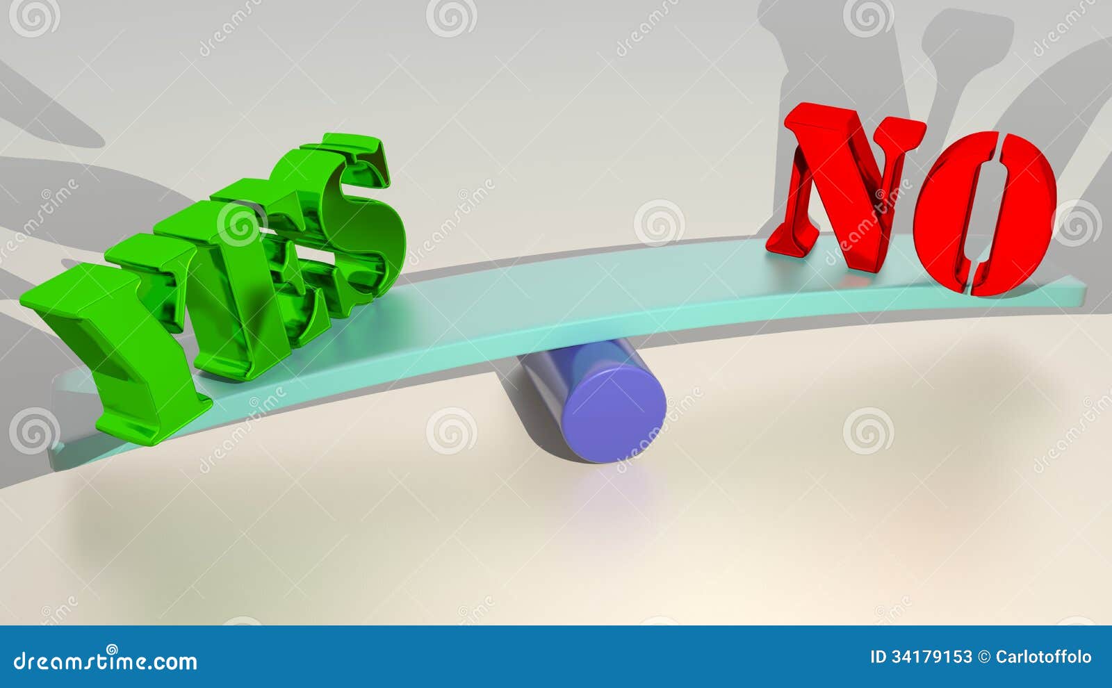 Ja oder nein stock abbildung. Illustration von auswahl - 34179153