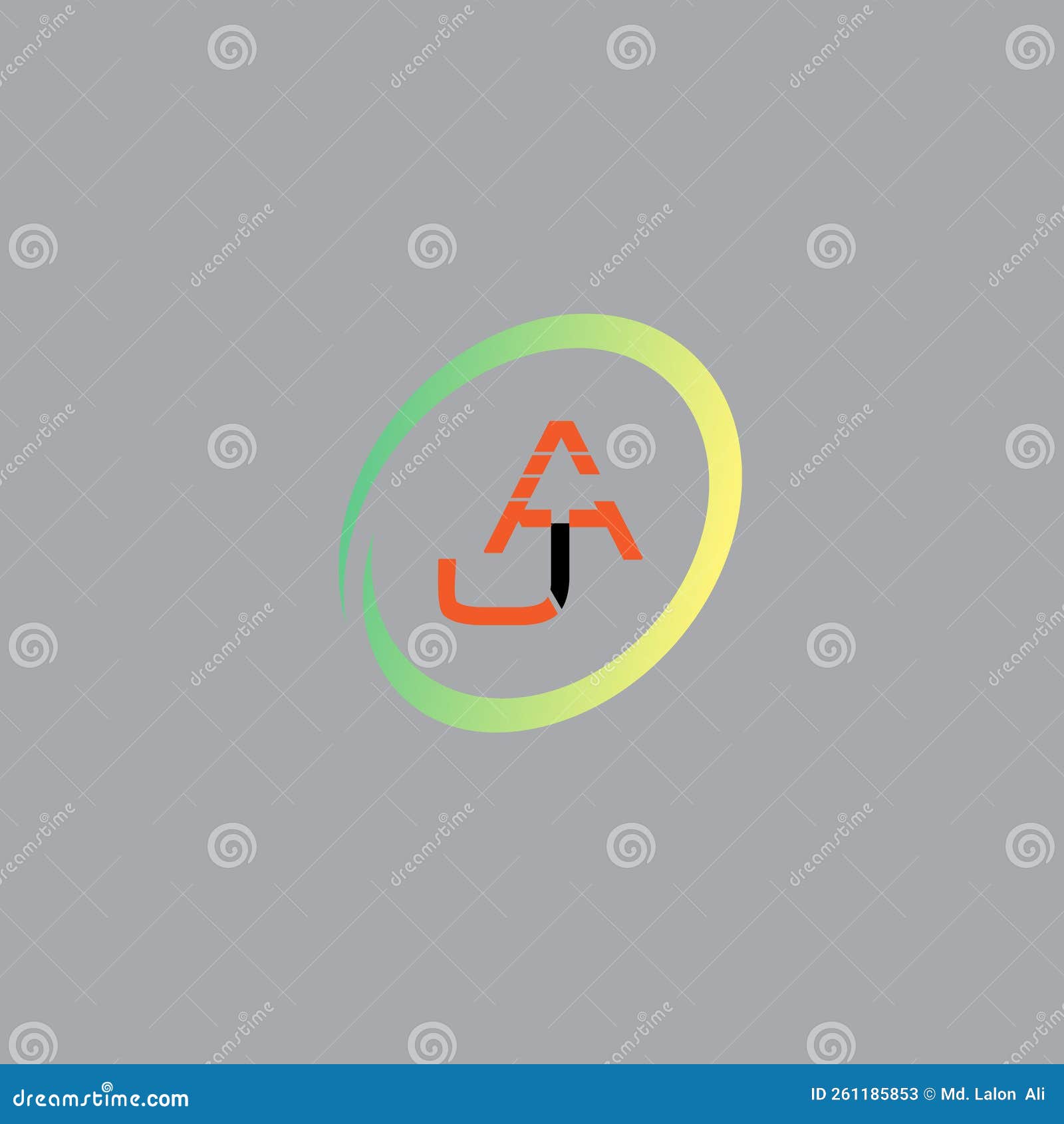 JA Text Logo Design stock vector. Illustration of poster - 261185853