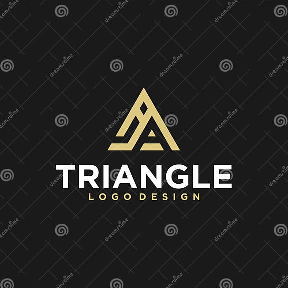 Ja or Aj Triangle Logo Design Stock Vector - Illustration of abstract ...