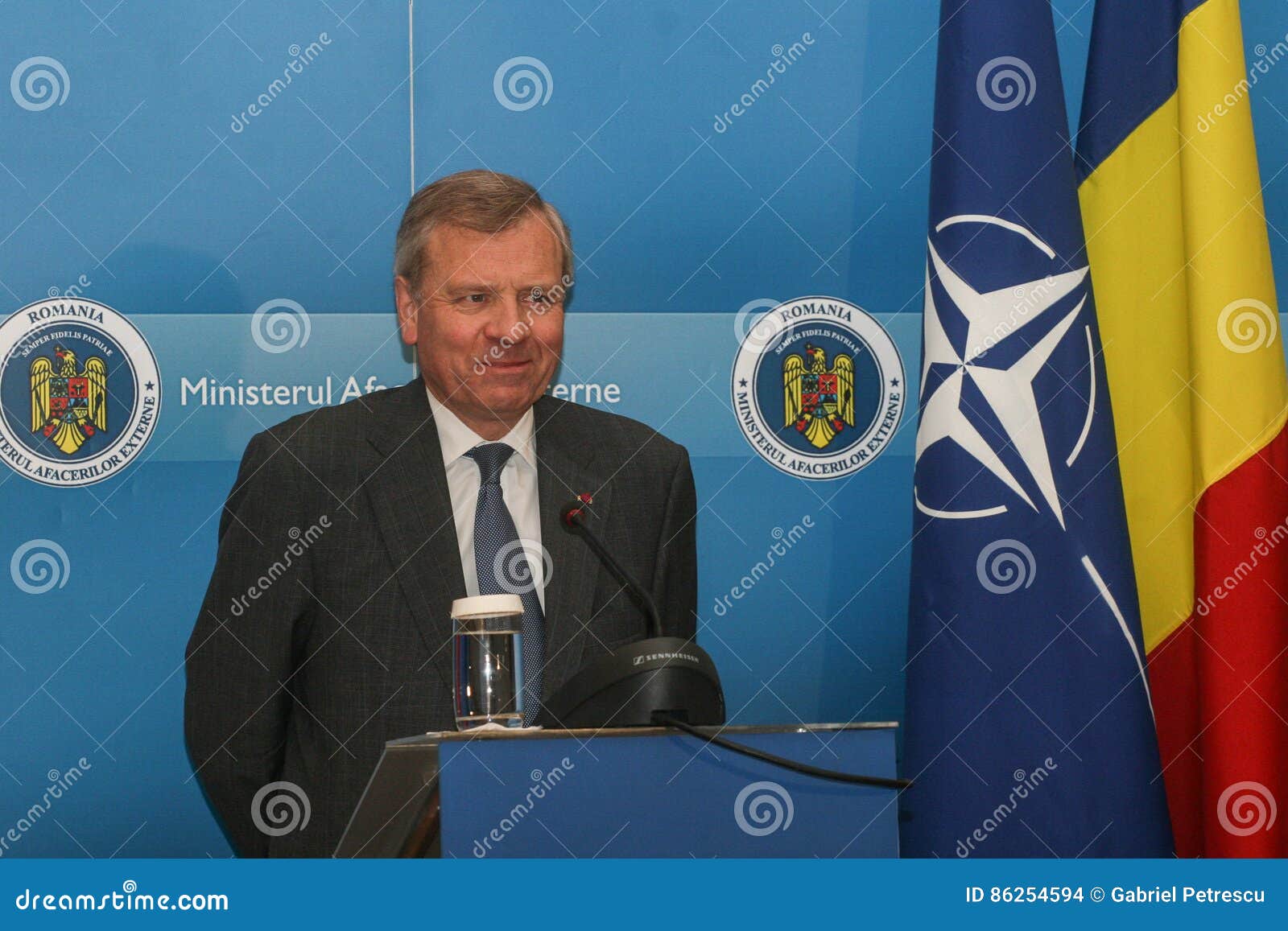 Jaap de Hoop Scheffer imagen de archivo editorial. Imagen de ejército ...