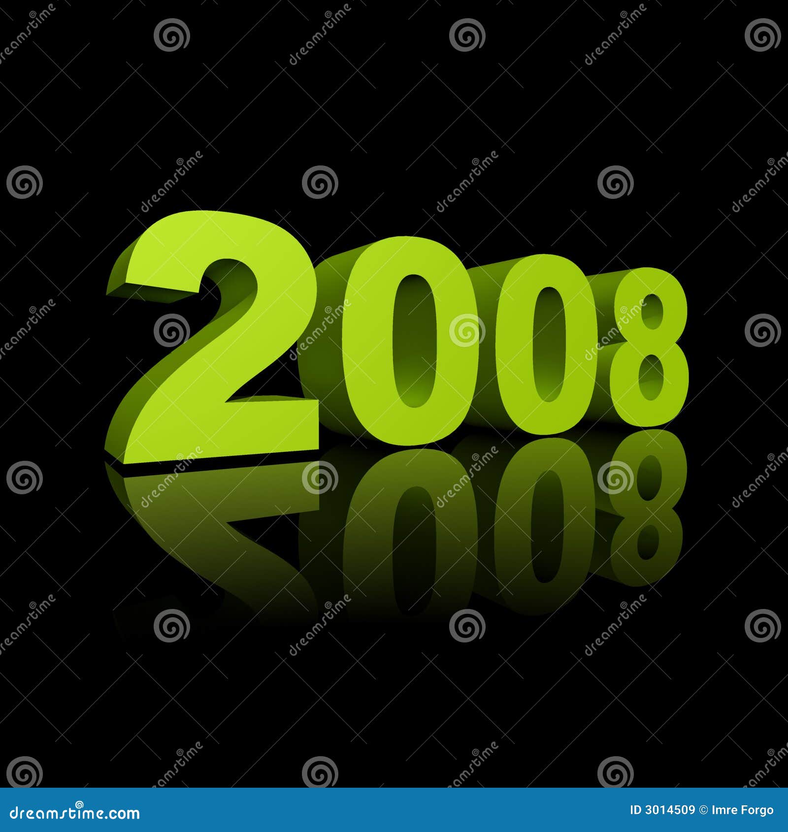 Jaar 2008 stock illustratie. Illustration of tekening - 3014509