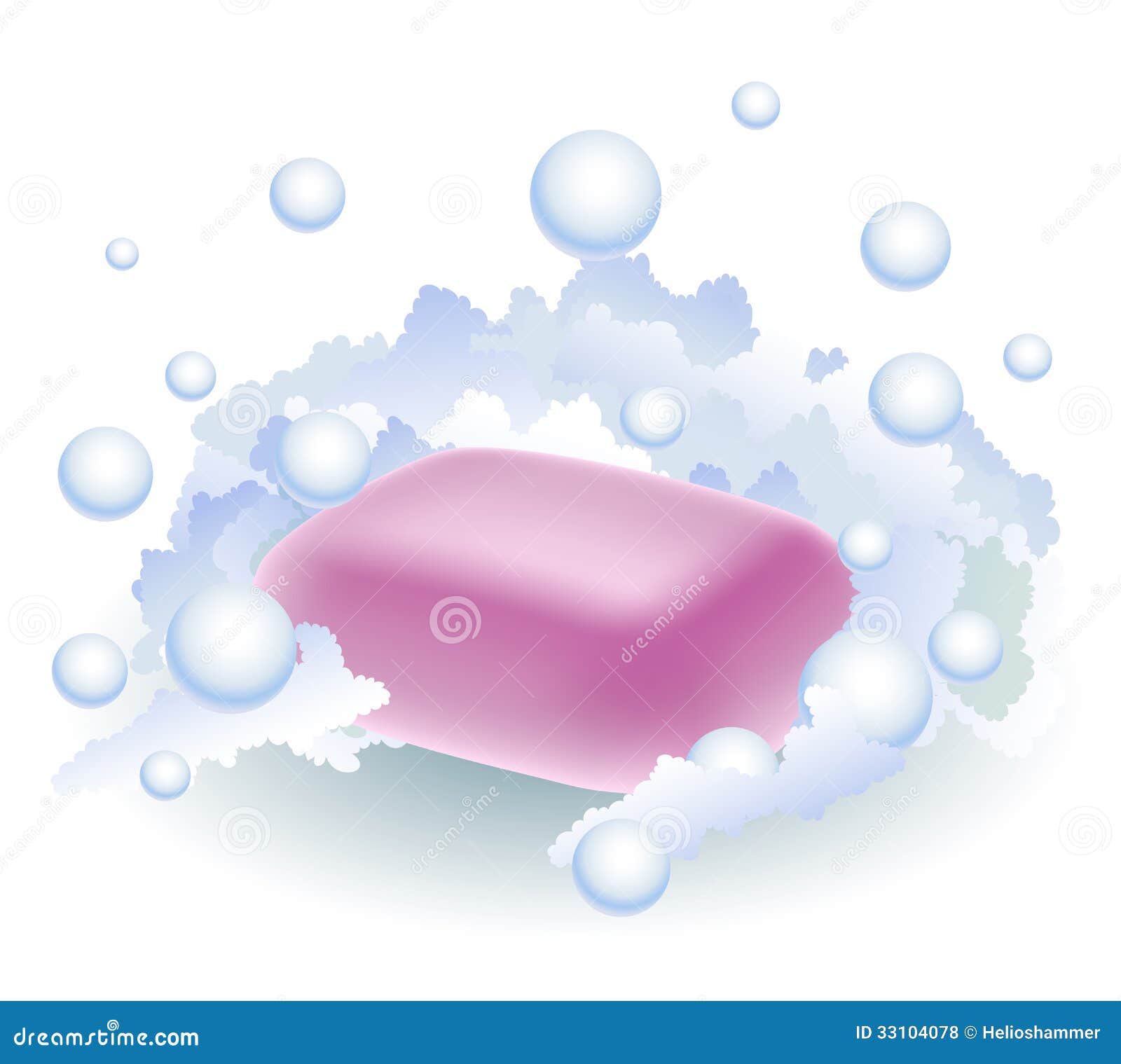 Jabón rosado en espuma ilustración del vector. Ilustración de fregadero ...