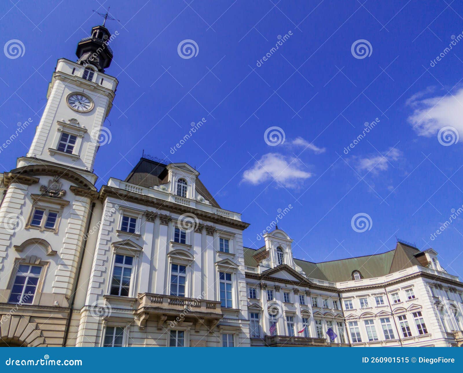 Jablonowski Palace, Warsaw stock image. Image of facade - 260901515
