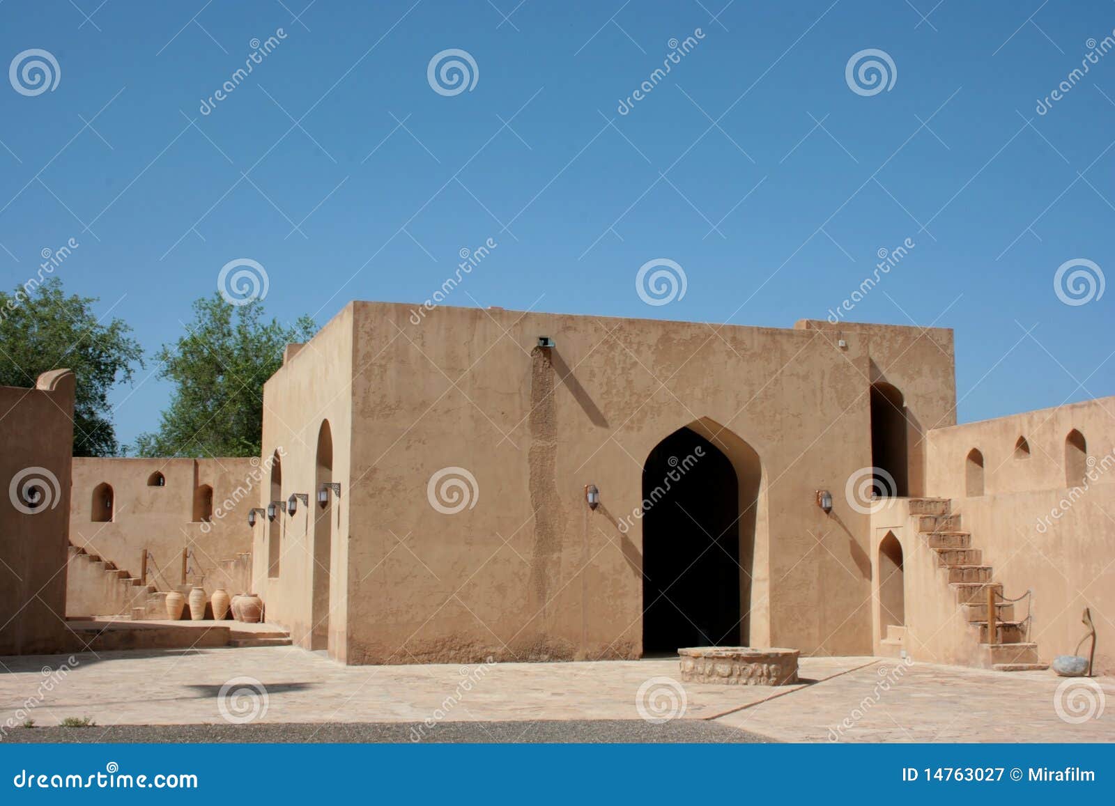 Jabreen castle stock image. Image of kisra, jabrin, wall - 14763027
