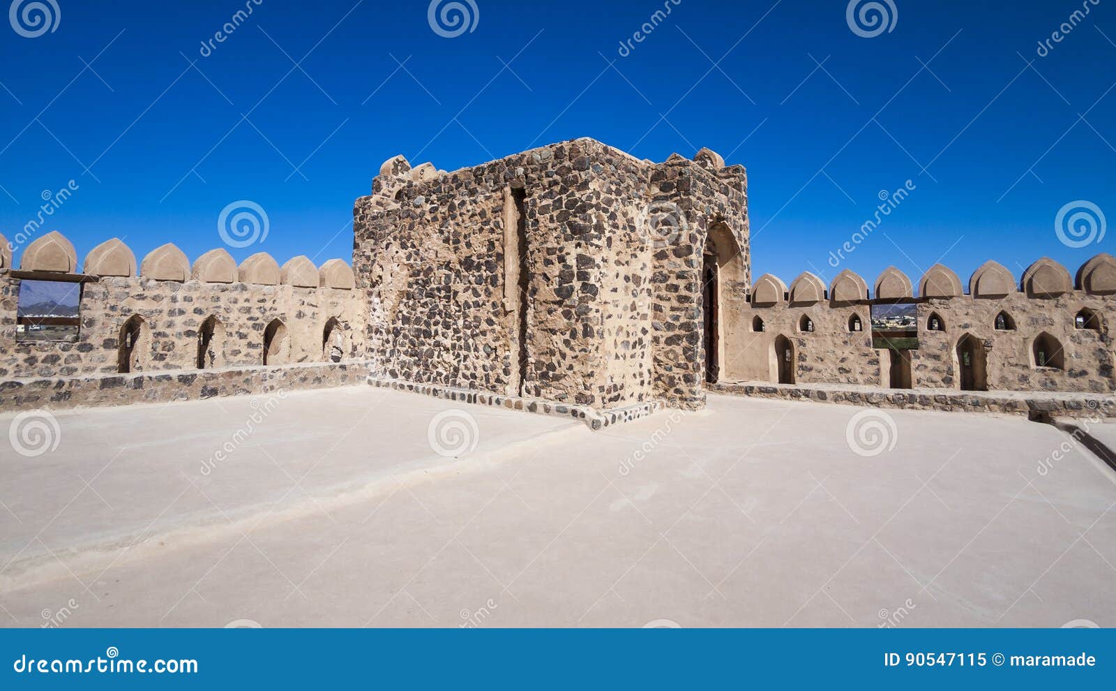 Jabreen stock image. Image of middle, sand, castle, islam - 90547115