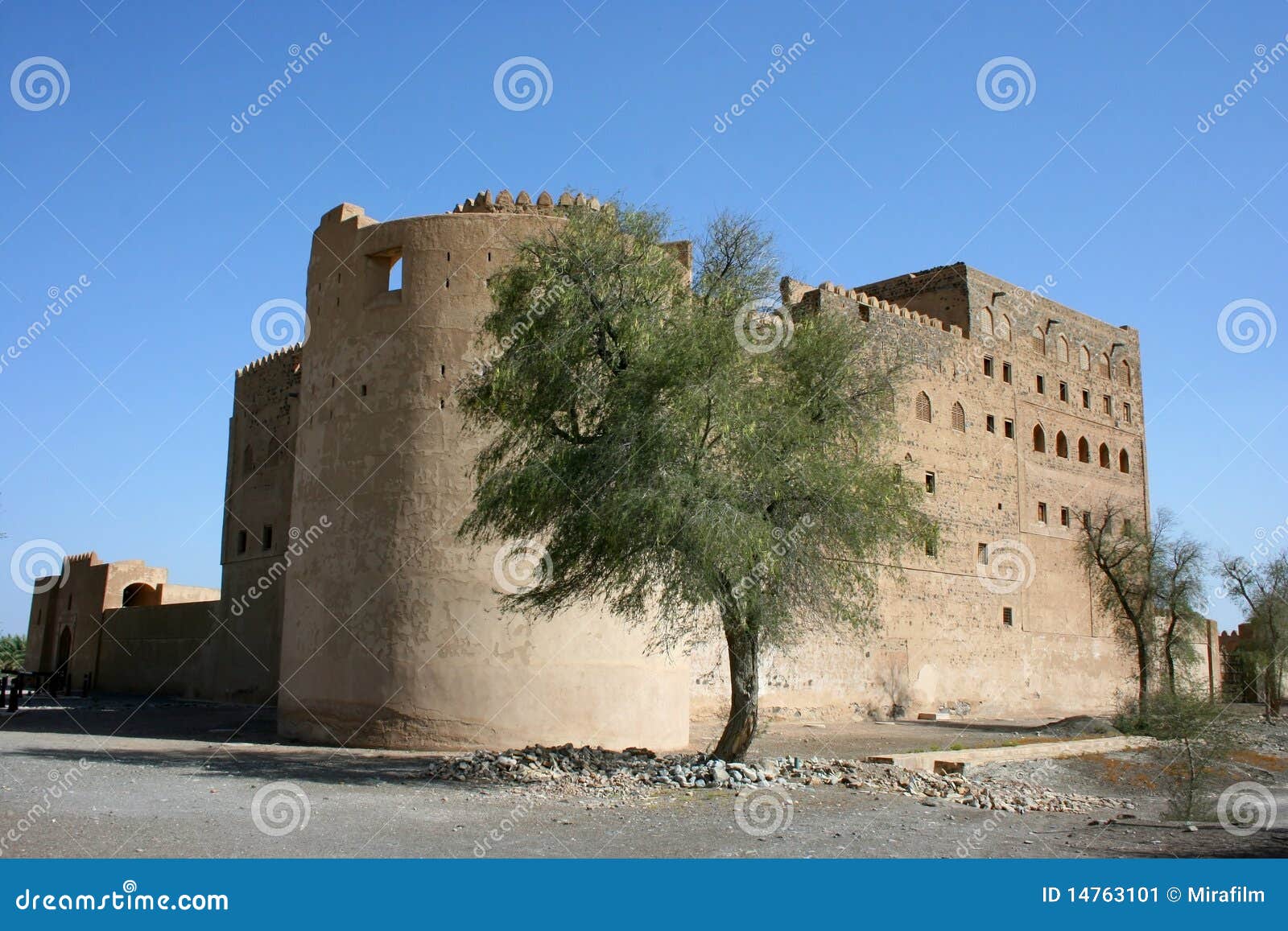 Jabrin Castle, Oman stock image. Image of wall, antique - 14763101