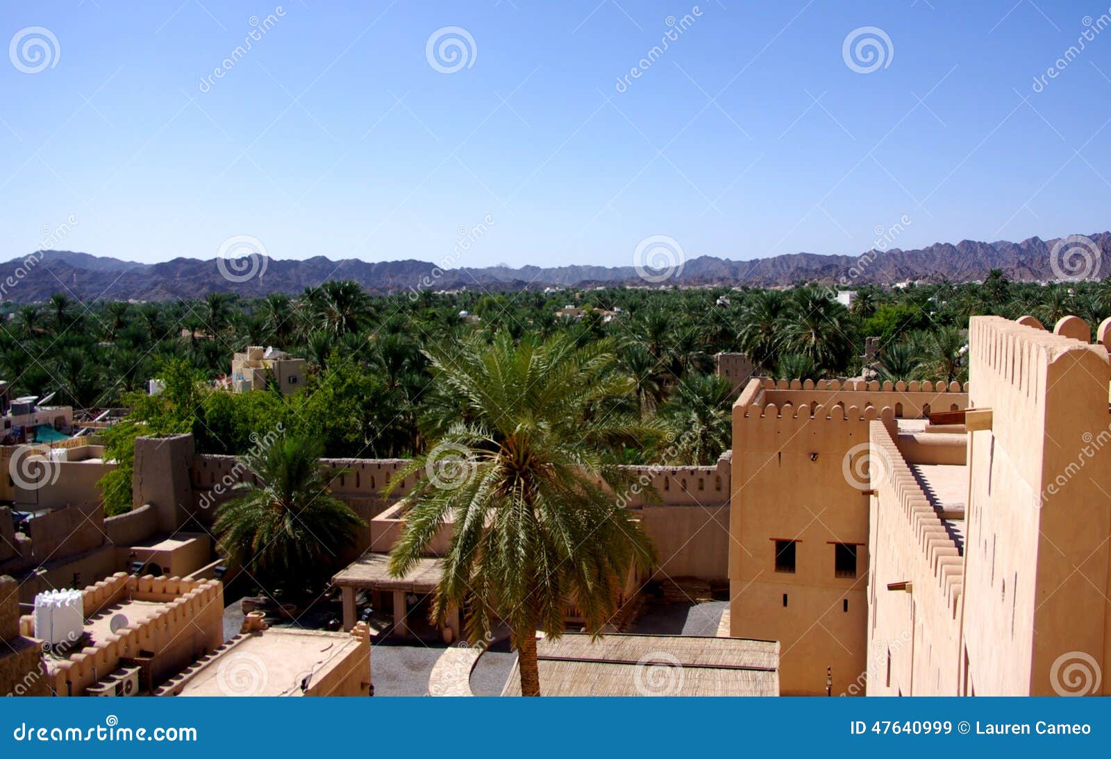 Jabrin Castle View stock image. Image of courtyard, bricked - 47640999