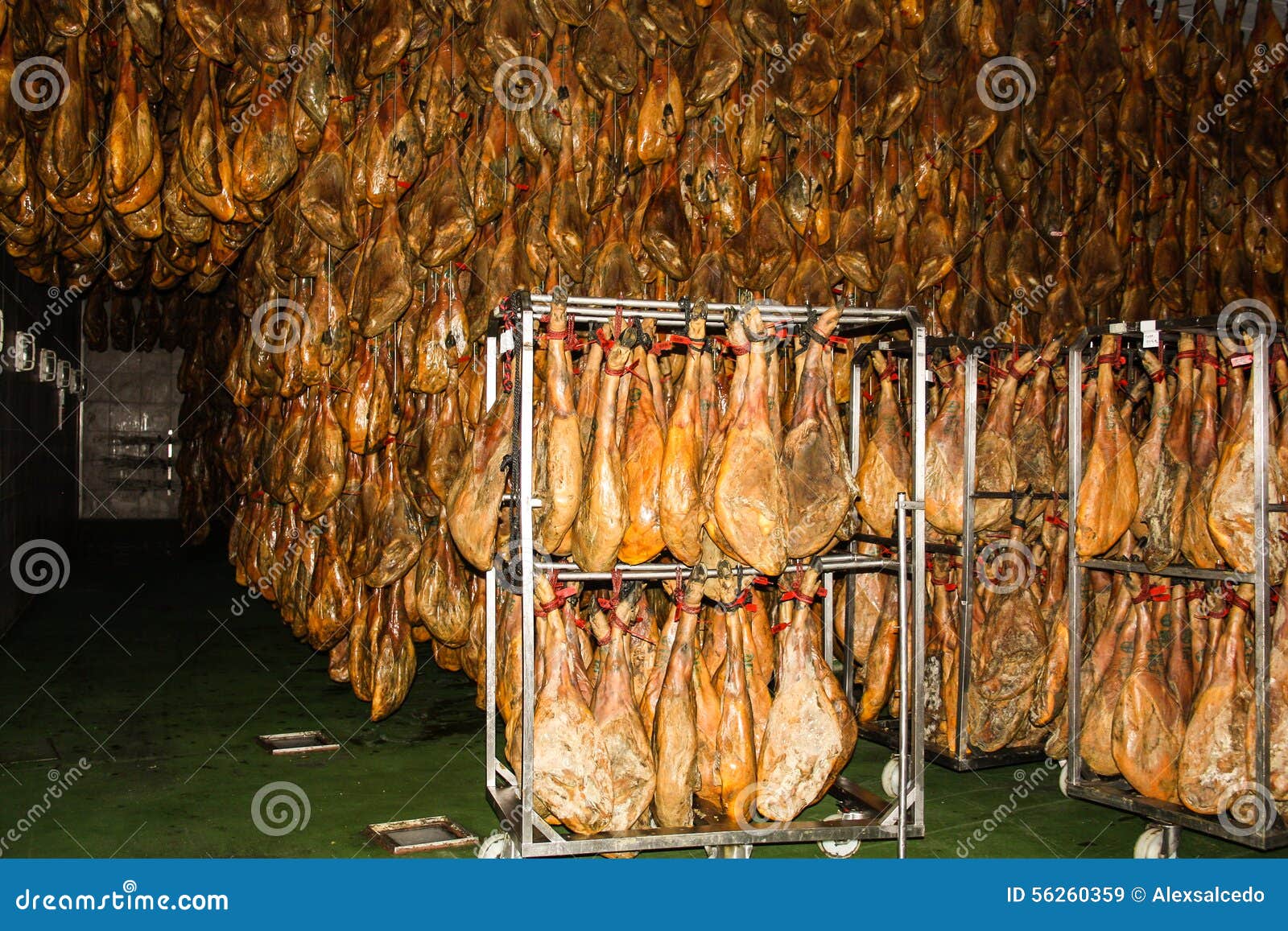 Jabugo cellar stock image. Image of dehesa, spanish, food - 56260359
