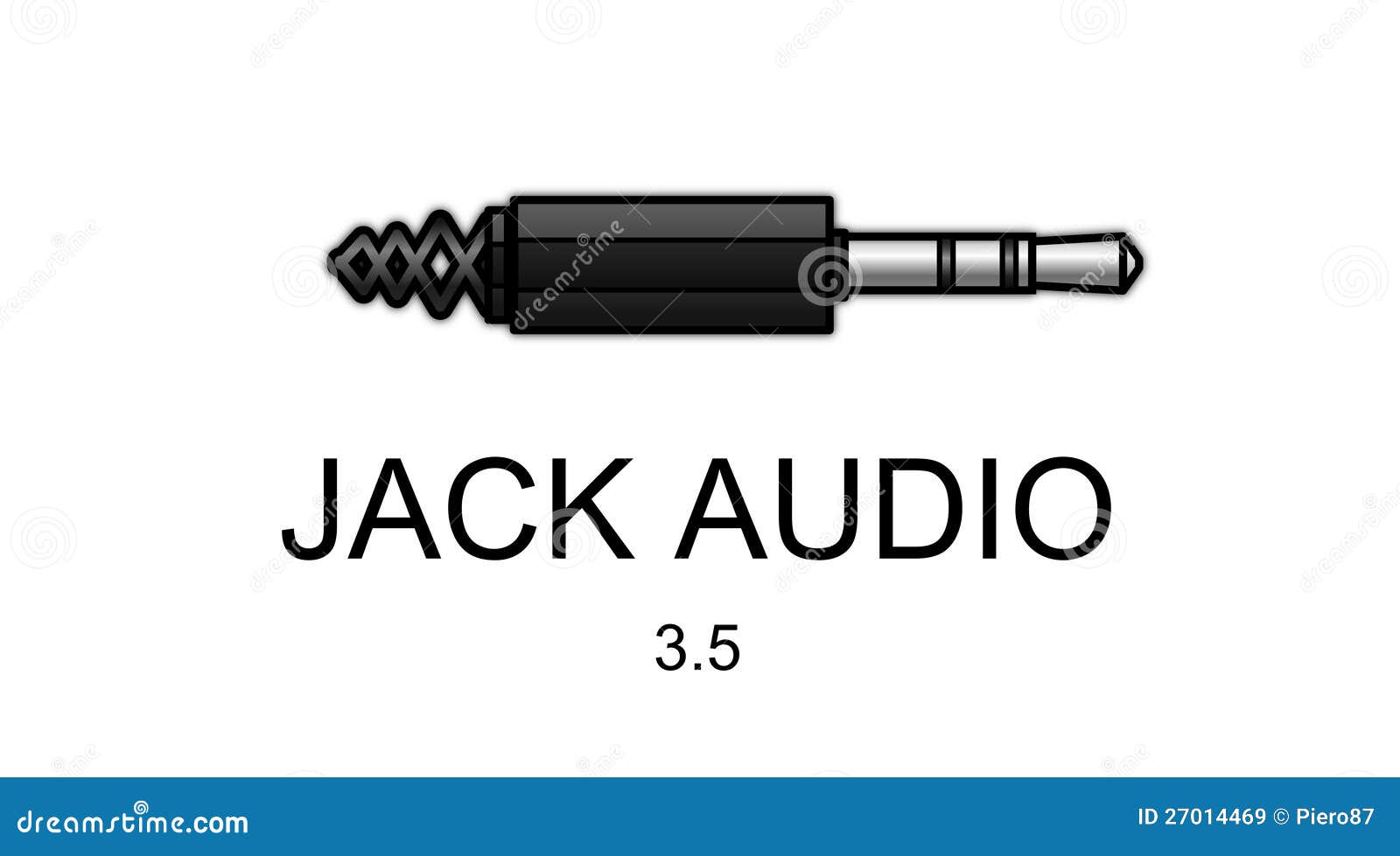 Jack Audio Input Icon. Jack Plug, Mic, Headphone Wire Symbol Vector ...