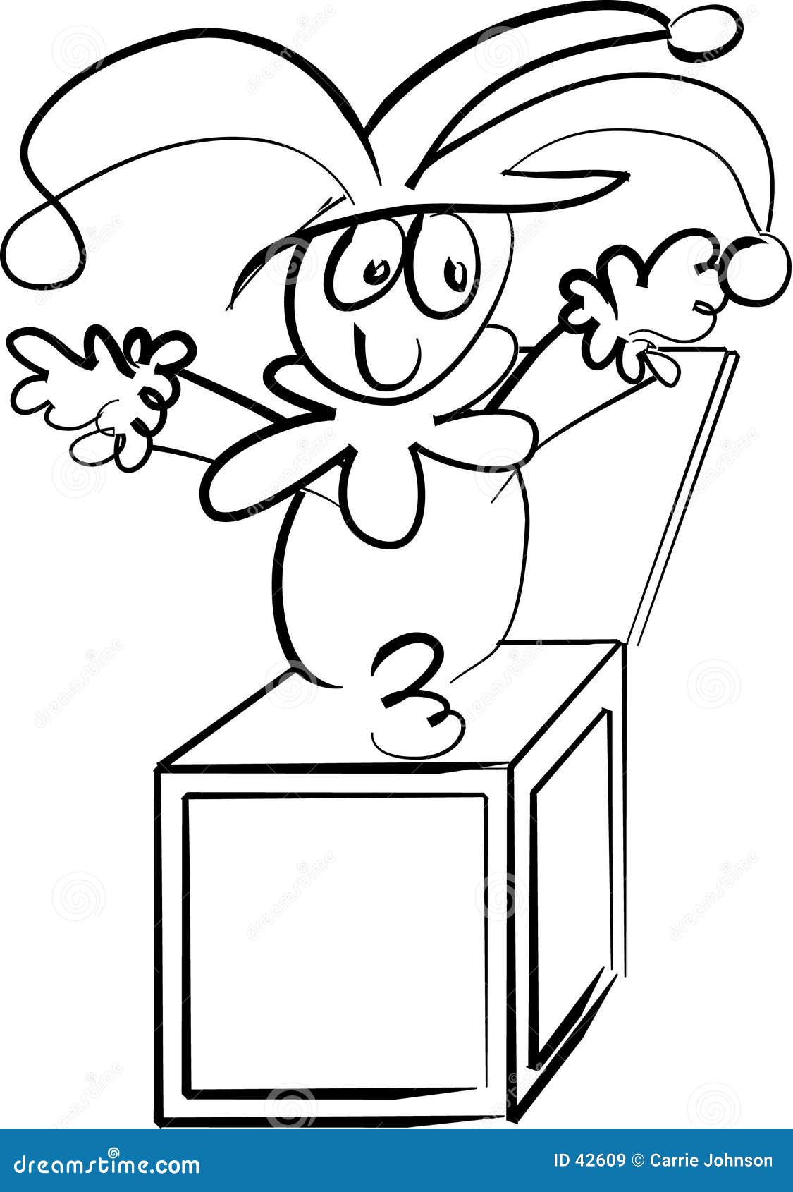 Jack in the box 1 stock illustration. Illustration of playtime - 42609