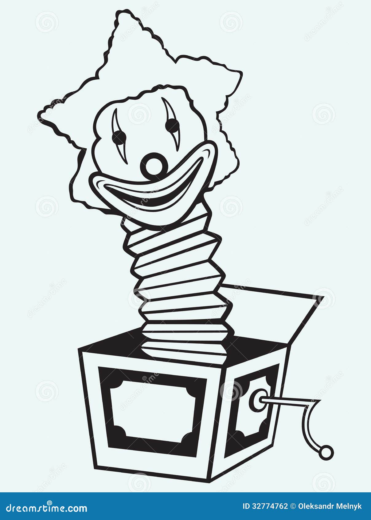 Jack in the Box illustrazione vettoriale. Illustrazione di tiraggio ...