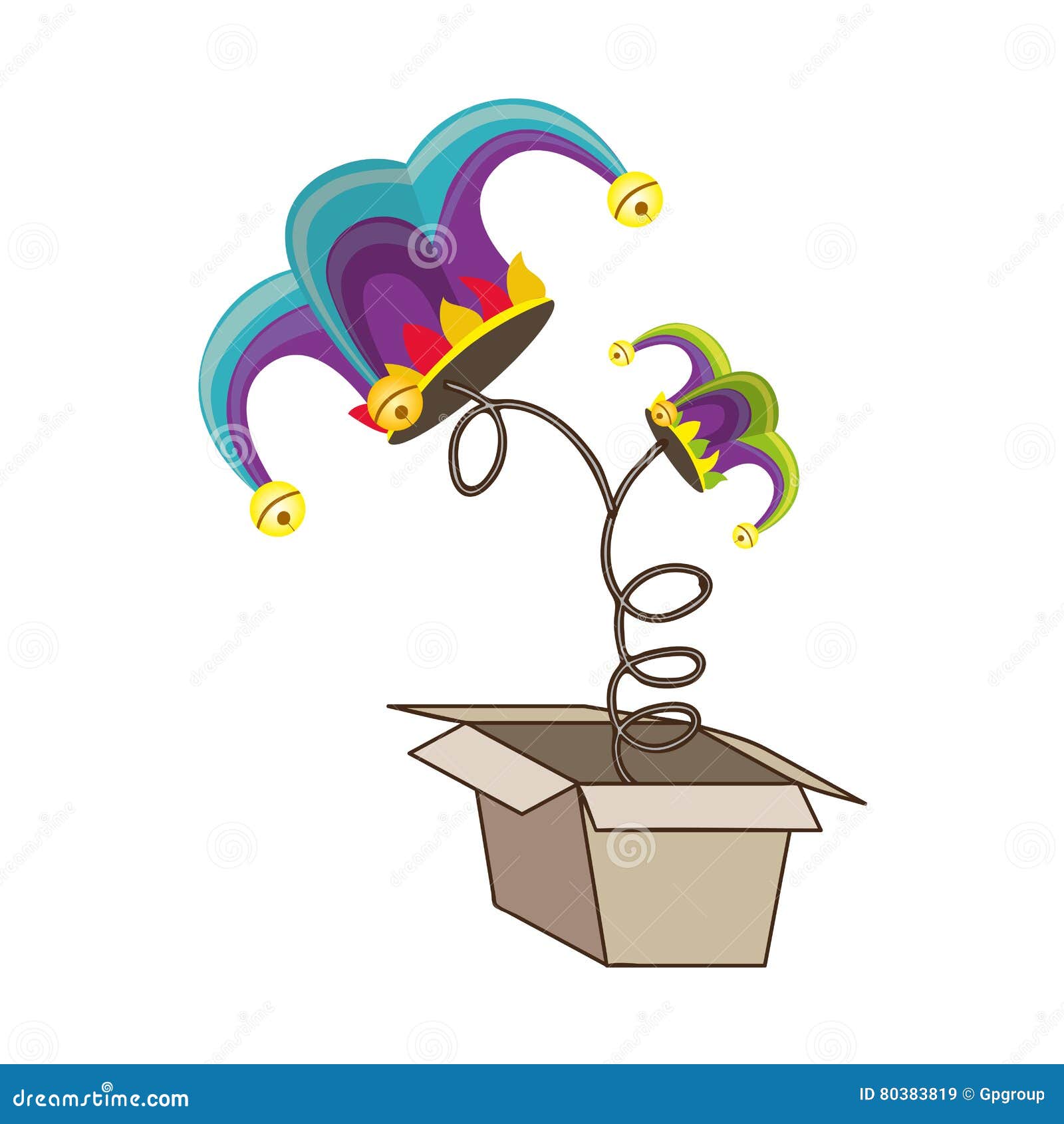 Jack in the box icon image stock vector. Illustration of surprise ...