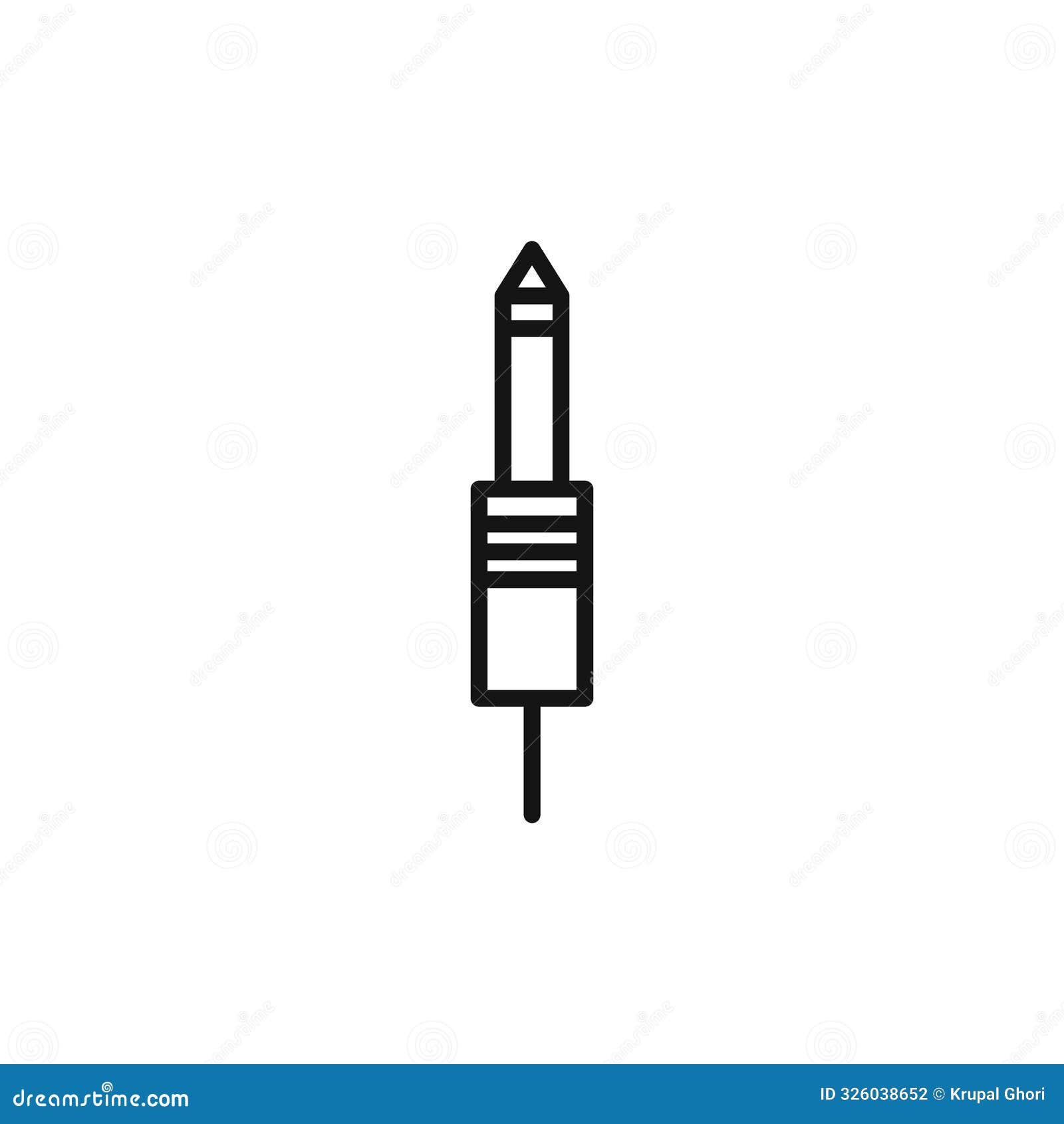 Jack Cable Logo Sign Vector Outline Stock Illustration - Illustration ...