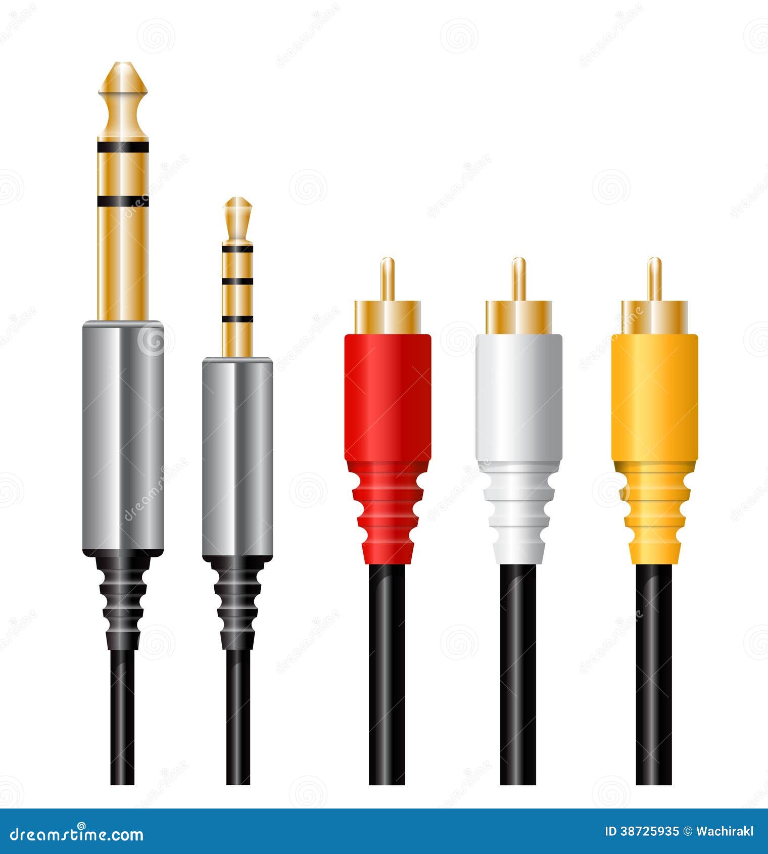 Jack cable plug stock illustration. Illustration of musical - 38725935