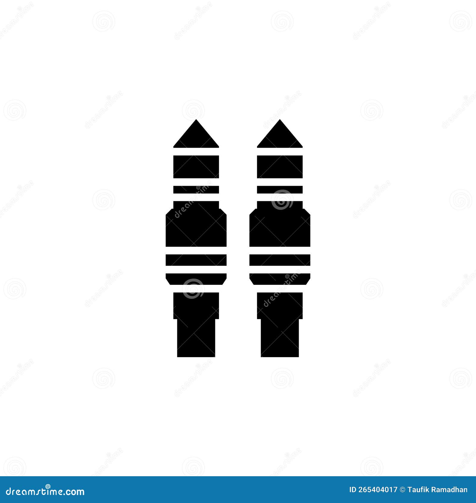 Jack Cable Vector Icon. Computer Component Icon Solid Style. Perfect ...