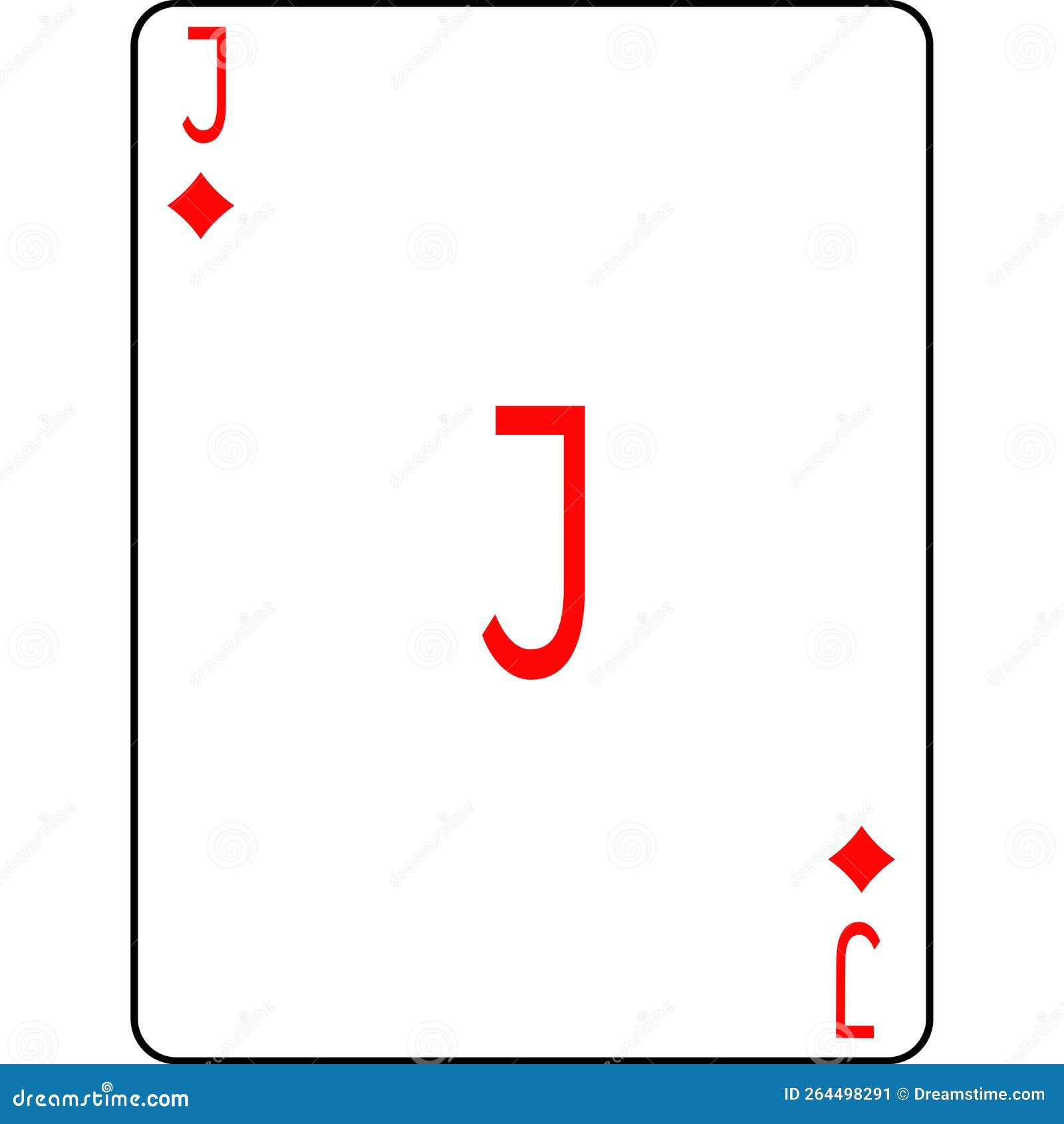 Jack of Diamonds. a Deck of Poker Cards Stock Vector - Illustration of ...