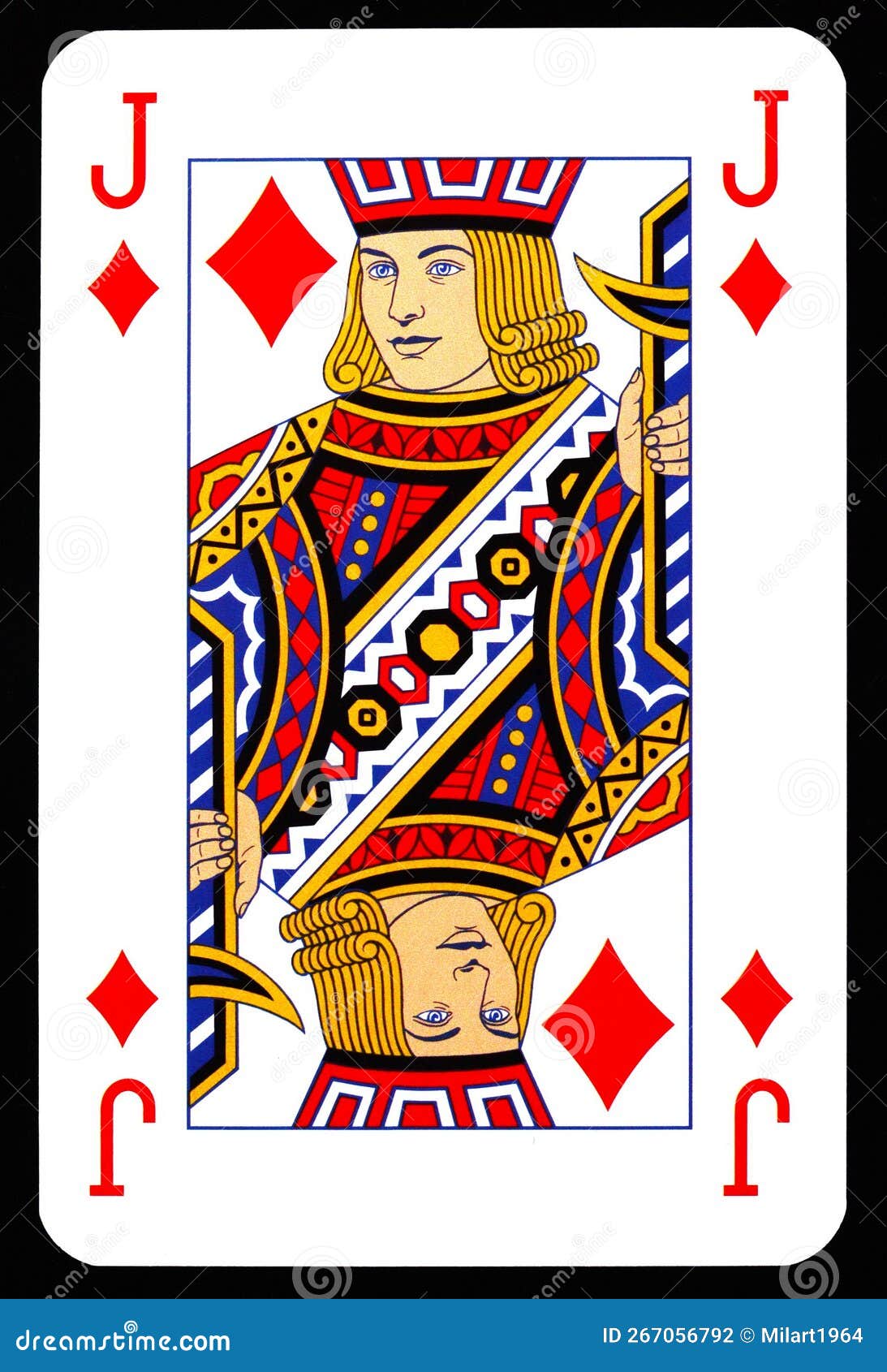 Jack of Diamonds Playing Card Stock Photo - Image of diamonds, king ...