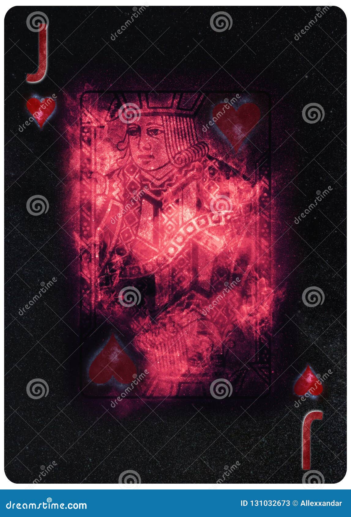 Jack of Hearts Playing Card Abstract Background Stock Image - Image of ...