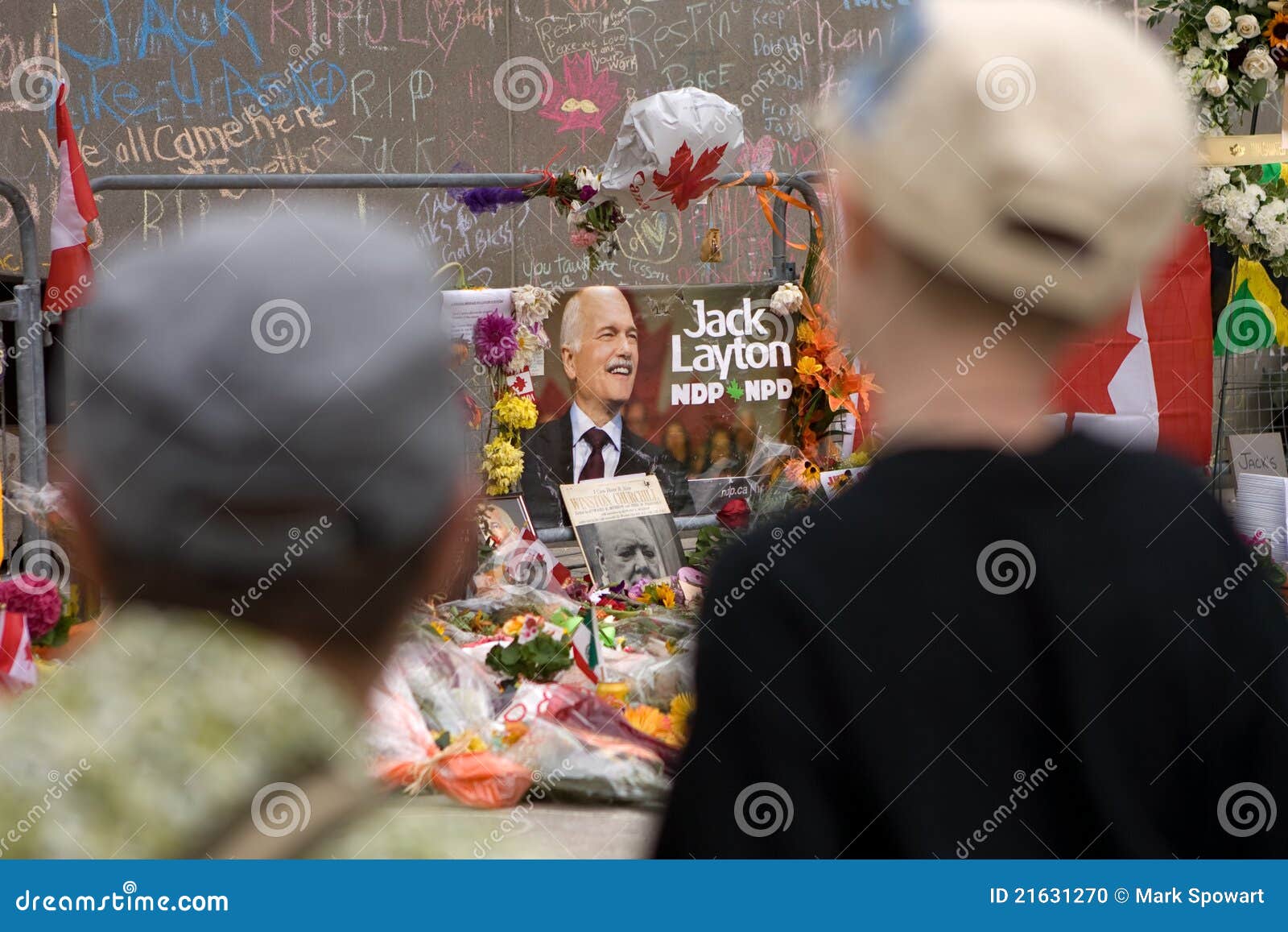 Jack Layton - Chalk Memorial. Editorial Image - Image of canada ...