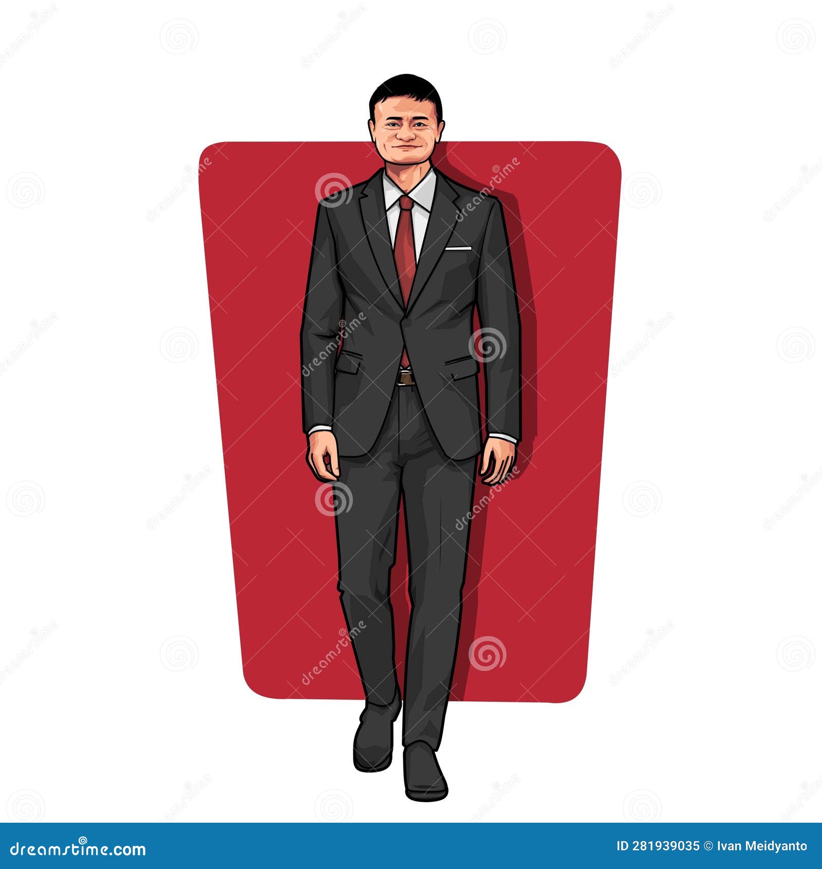 Illustration of Jack Ma, CEO of Alibaba Group Editorial Image ...