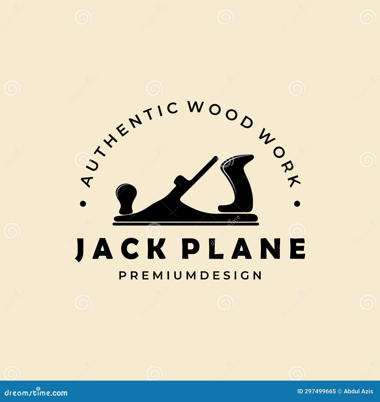 Jack Plane Vintage Logo Vector Template Design Stock Vector ...